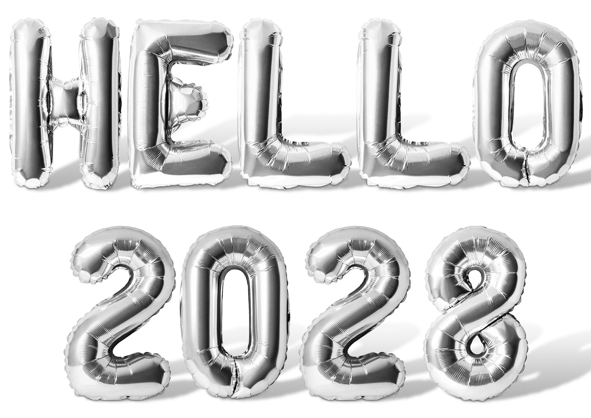 Letter Balloons - HELLO 2028 16" Inch Alphabet Letters Foil Mylar ...