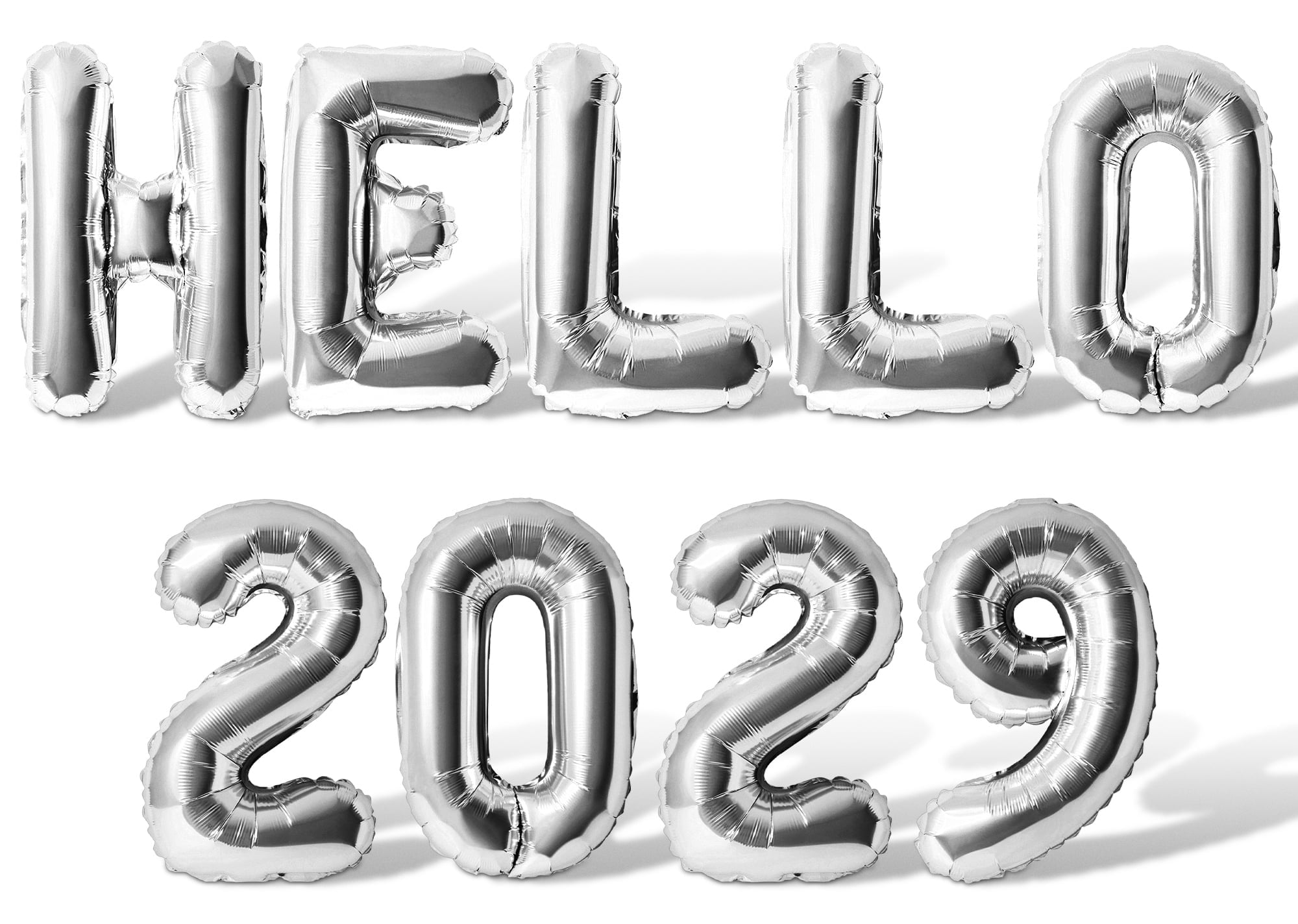 Letter Balloons - HELLO 2029 16" Inch Alphabet Letters Foil Mylar ...