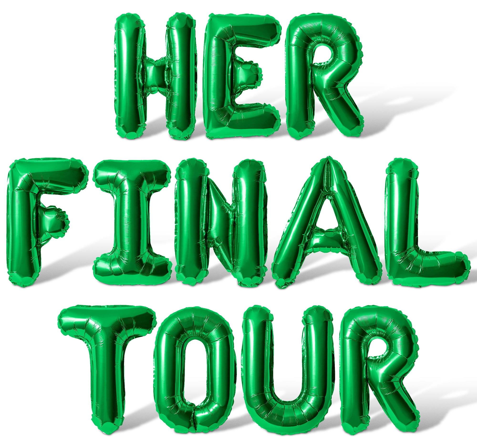 Letter Balloons - HER FINAL TOUR 16" Inch Alphabet Letters Foil Mylar ...