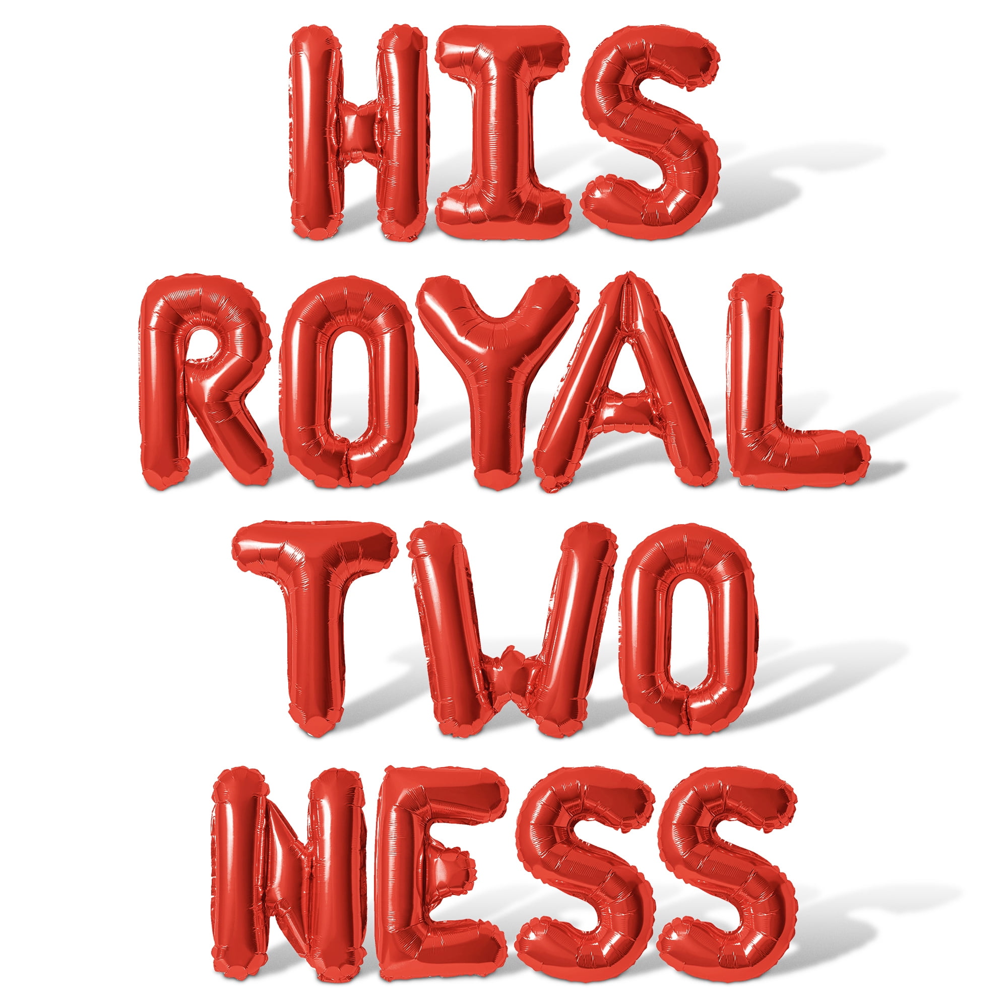 Letter Balloons - HIS ROYAL TWO NESS 16" Inch Alphabet Letters Foil ...
