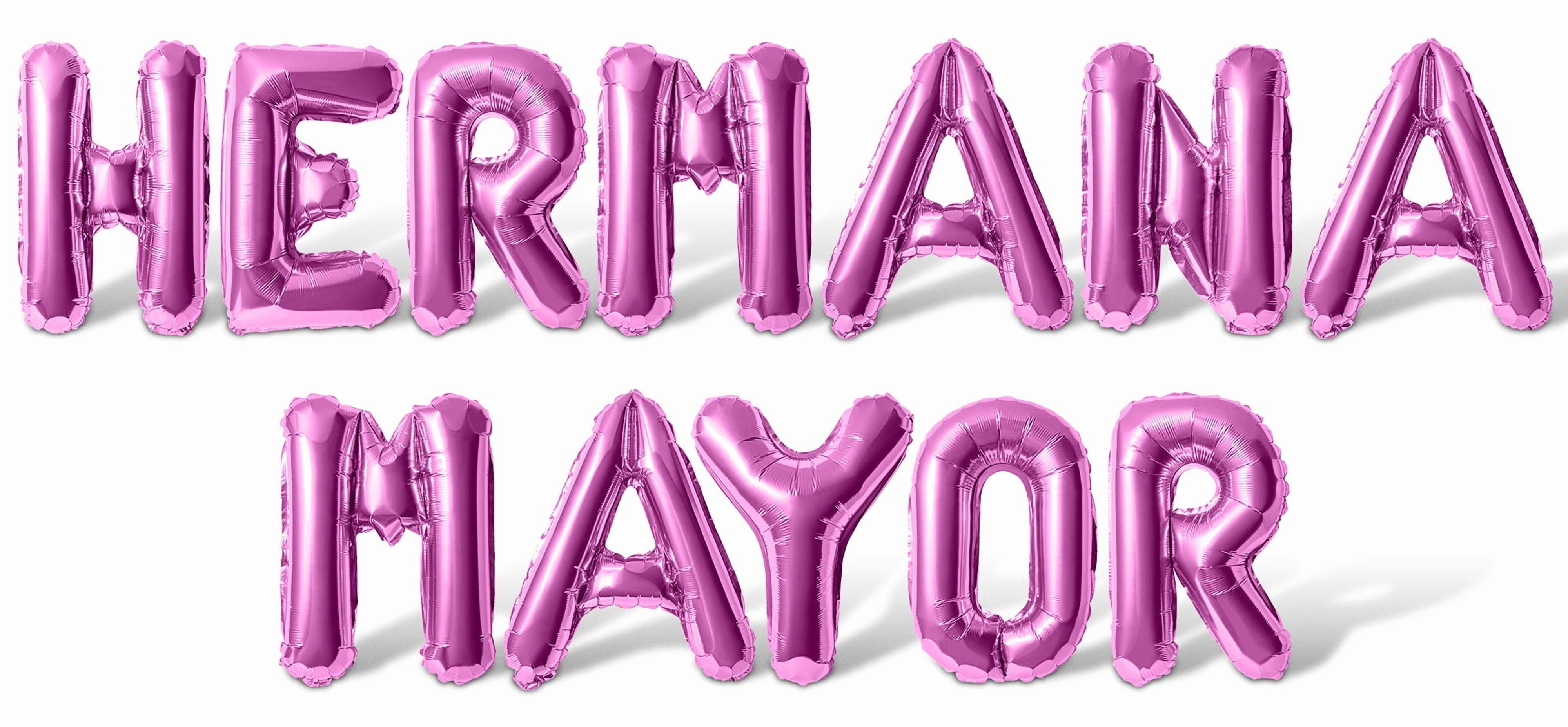 Letter Balloons - HERMANA MAYOR 16" Inch Alphabet Letters Foil Mylar ...
