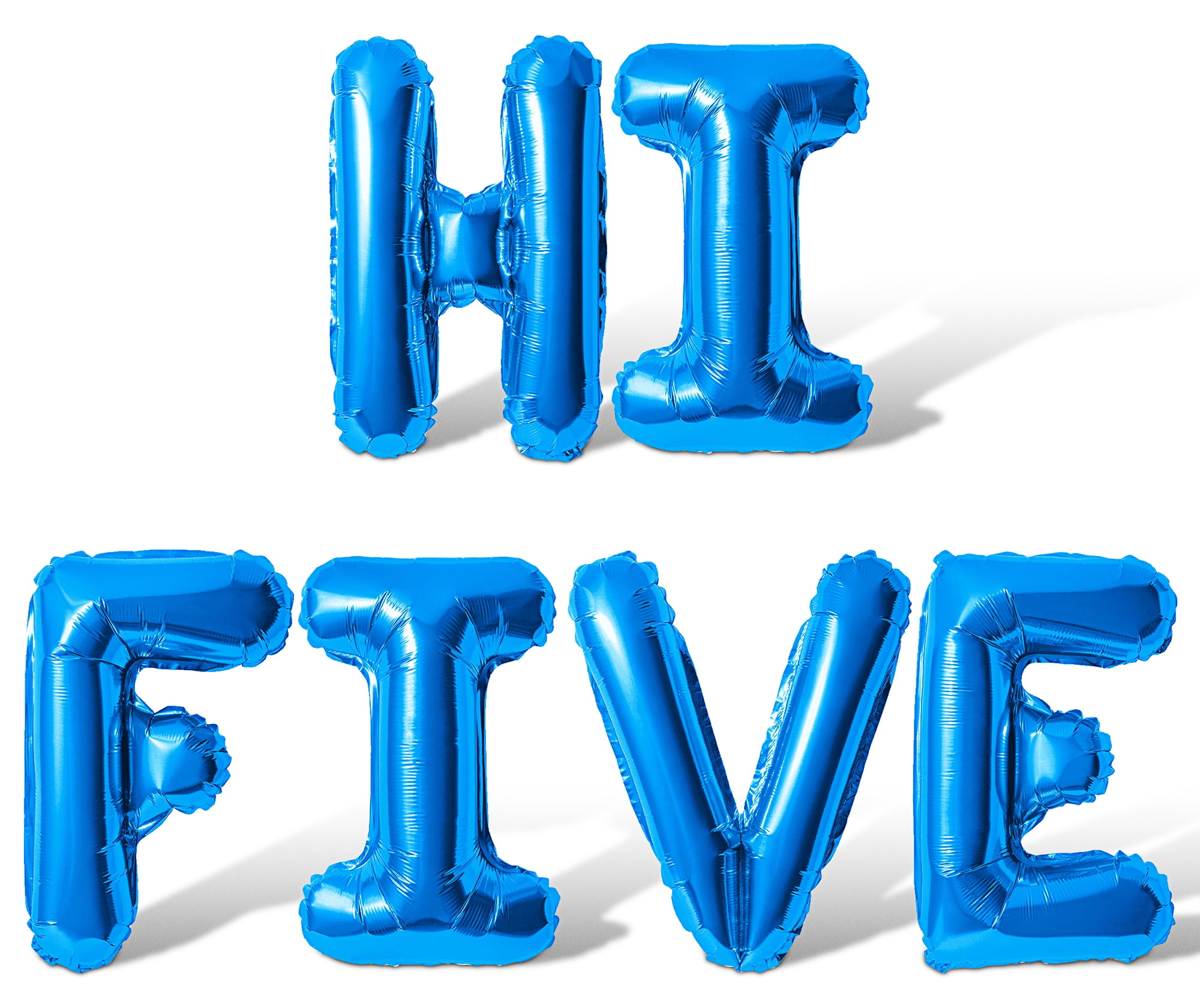 Letter Balloons - HI FIVE 16" Inch Alphabet Letters Foil Mylar Balloon ...
