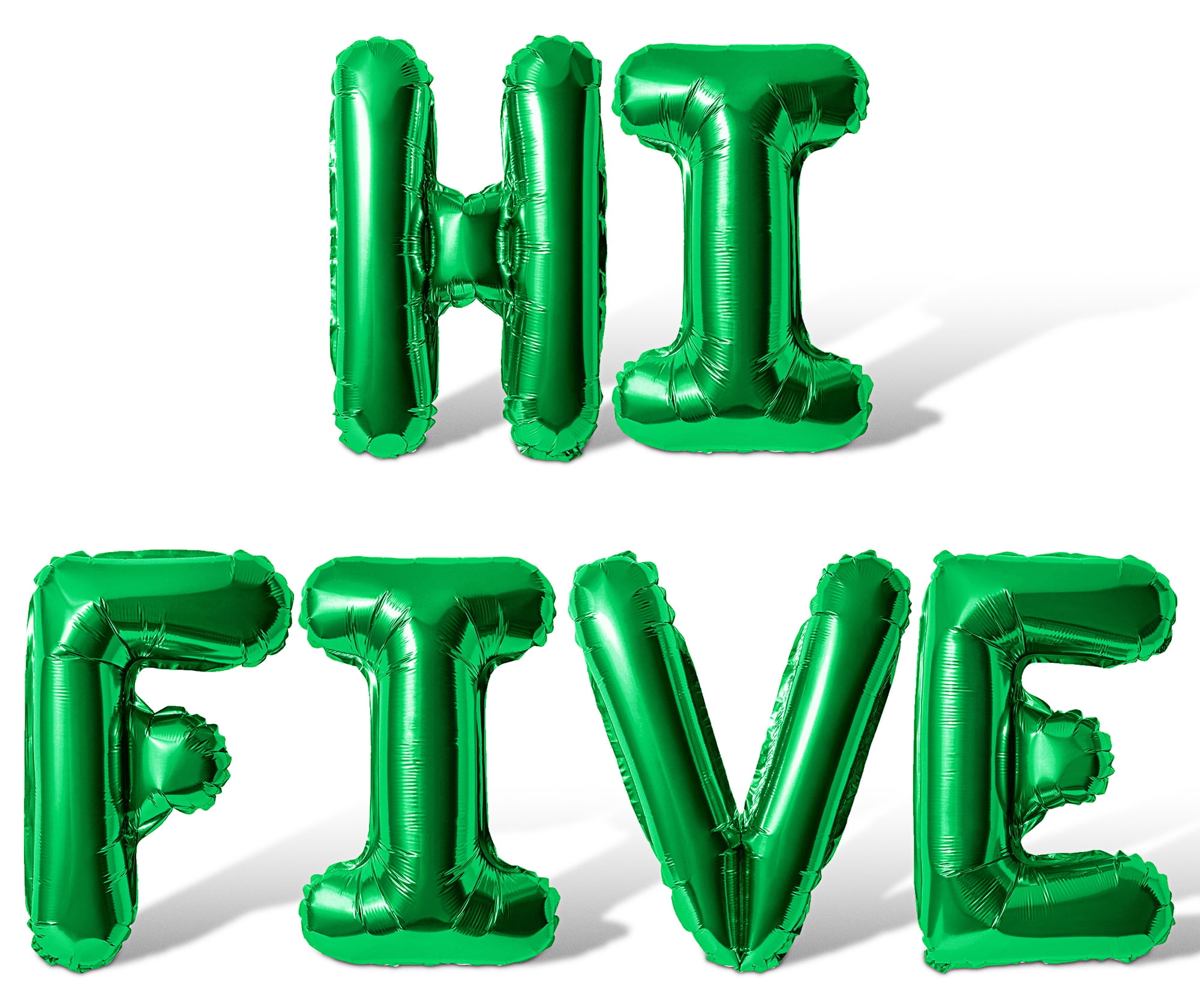 Letter Balloons - HI FIVE 16" Inch Alphabet Letters Foil Mylar Balloon ...