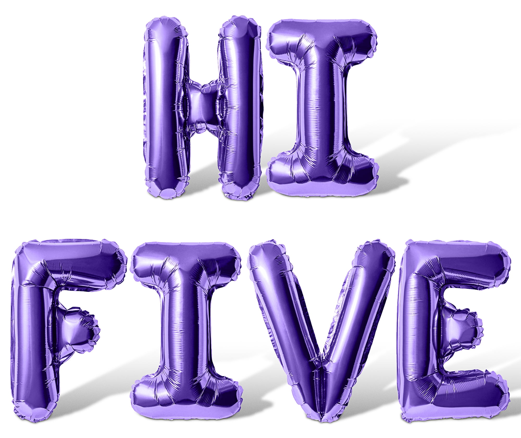 Letter Balloons - HI FIVE 16" Inch Alphabet Letters Foil Mylar Balloon ...