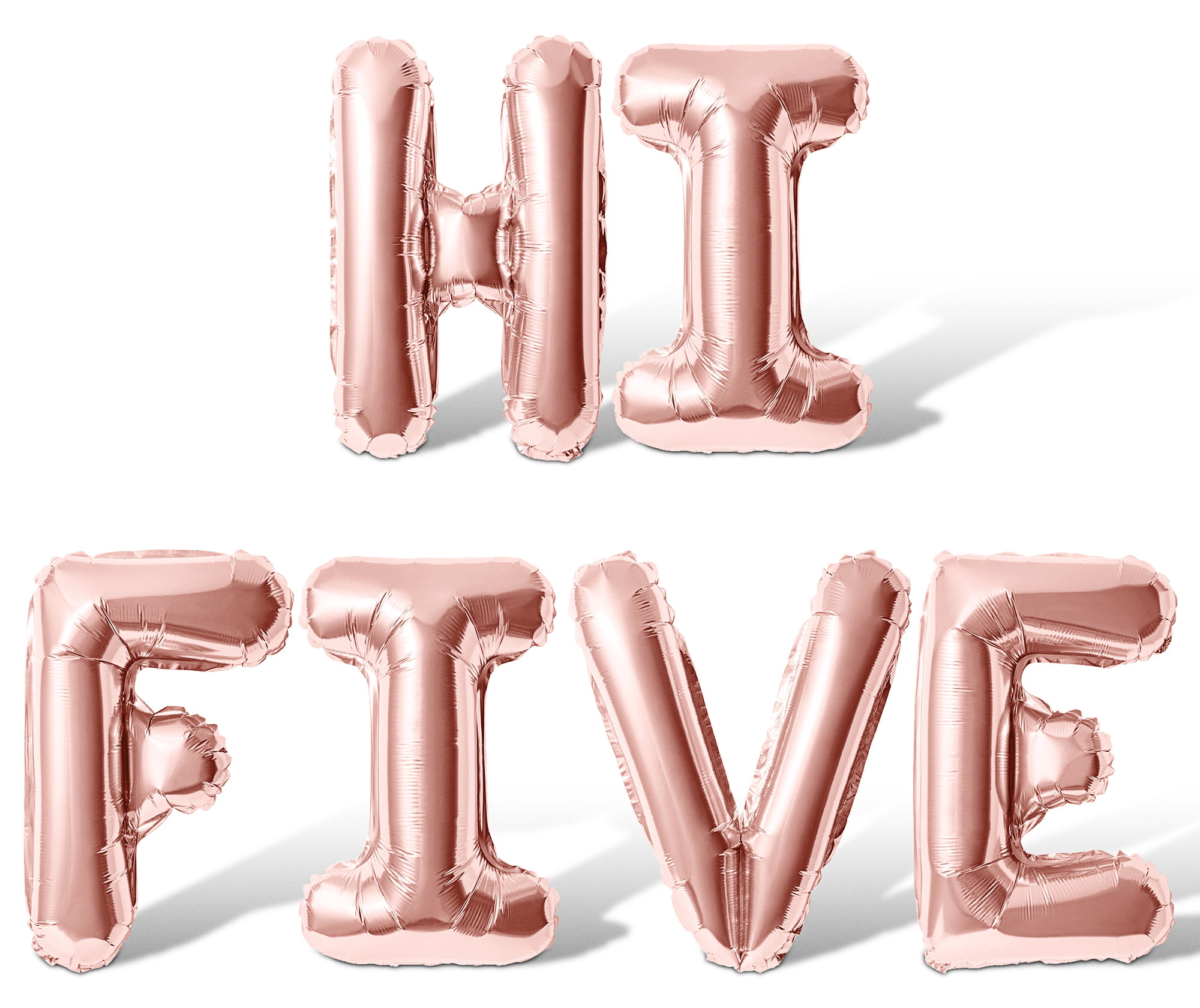 Letter Balloons - HI FIVE 16" Inch Alphabet Letters Foil Mylar Balloon ...