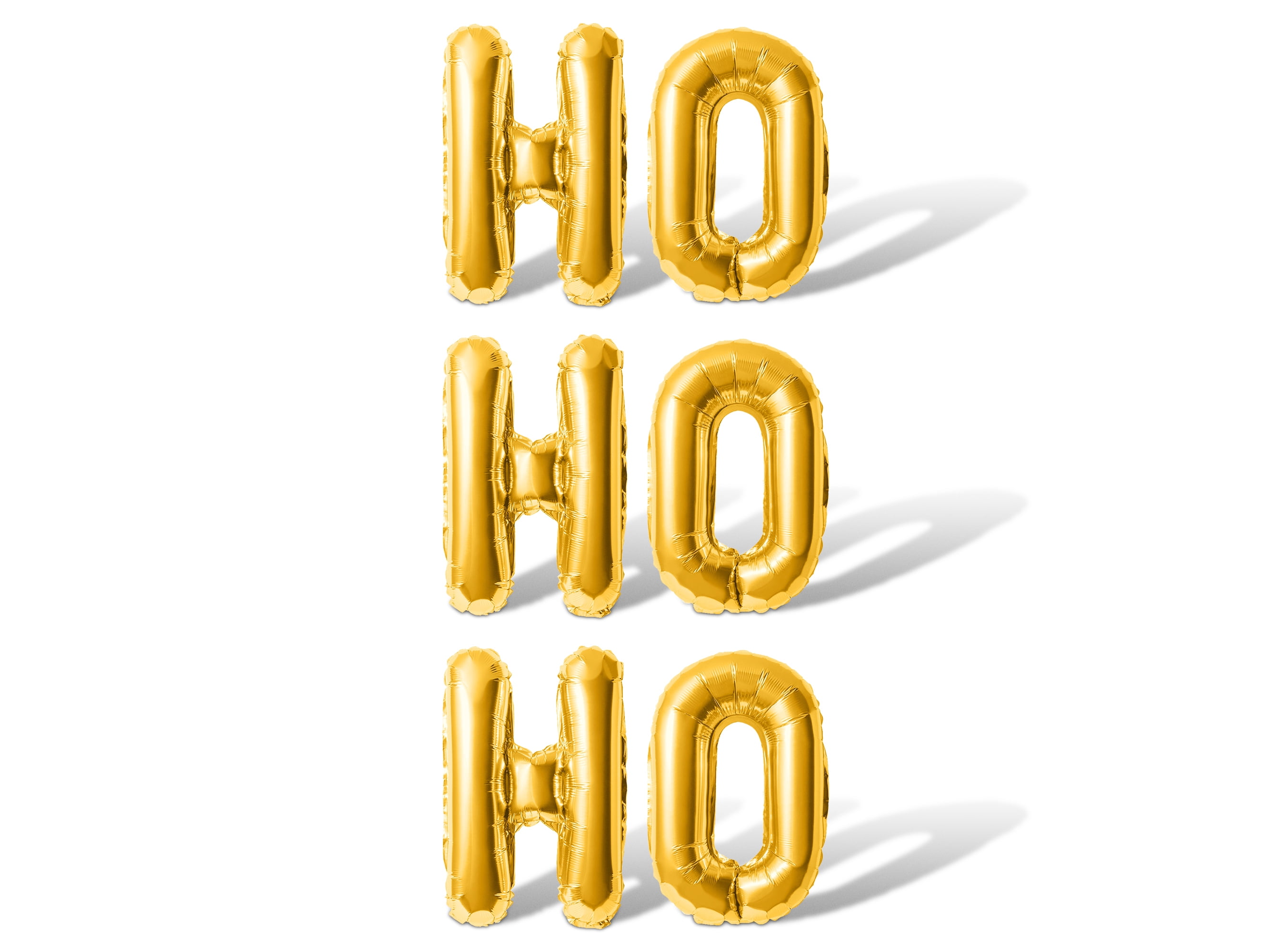 Letter Balloons - HO HO HO 16" Inch Alphabet Letters Foil Mylar Balloon ...