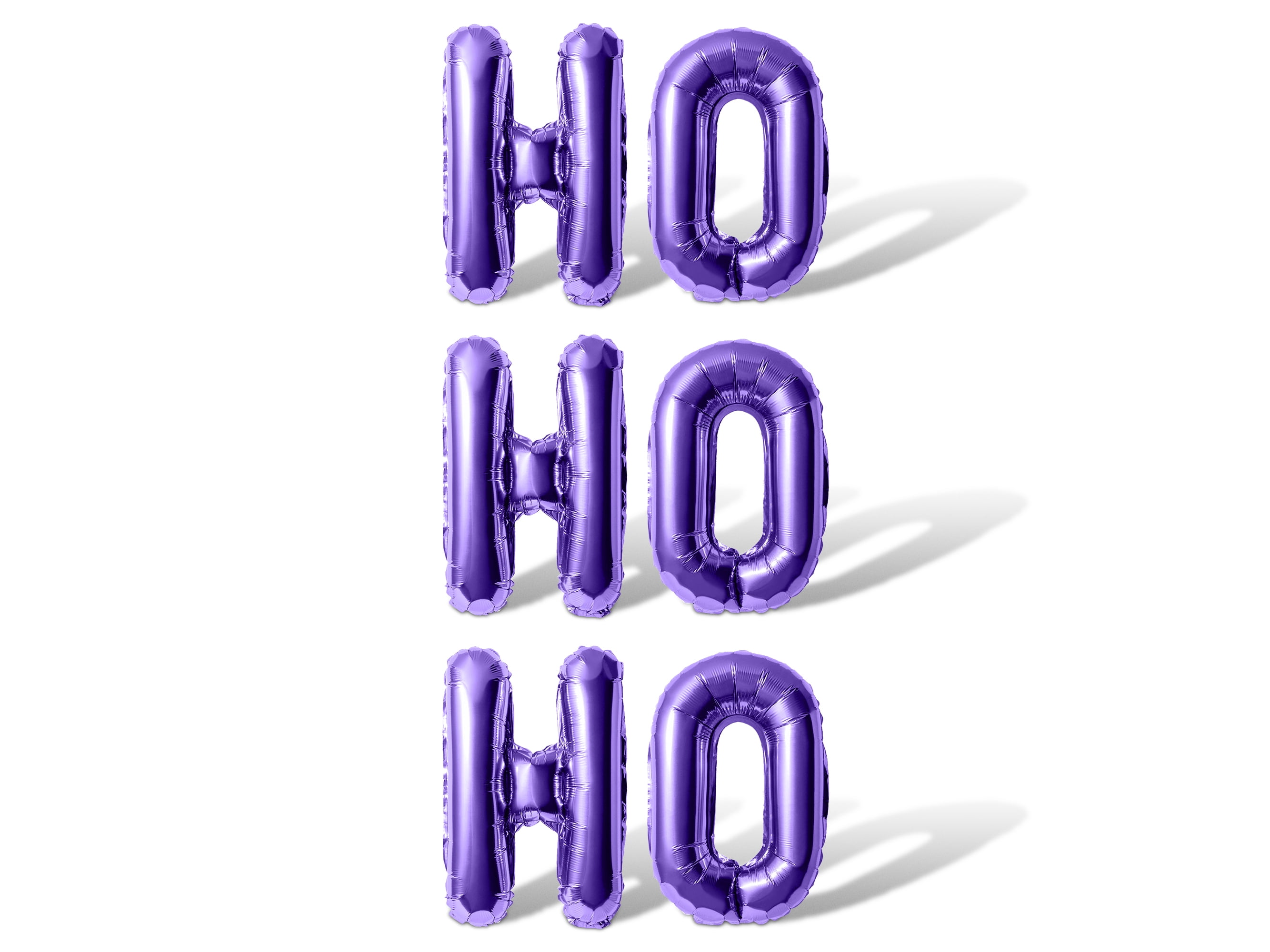 Letter Balloons - HO HO HO 16" Inch Alphabet Letters Foil Mylar Balloon ...