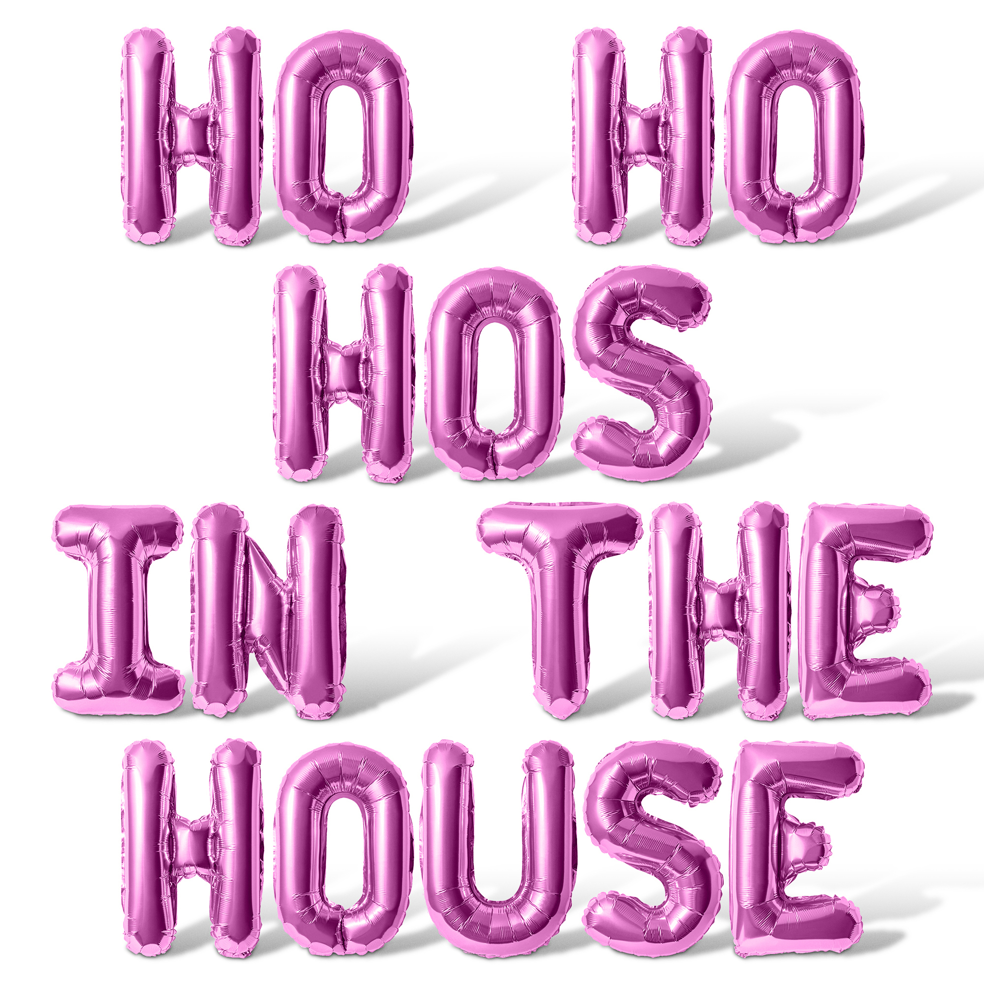 Letter Balloons - HO HO HOS IN THE HOUSE 16" Inch Alphabet Letters Foil ...