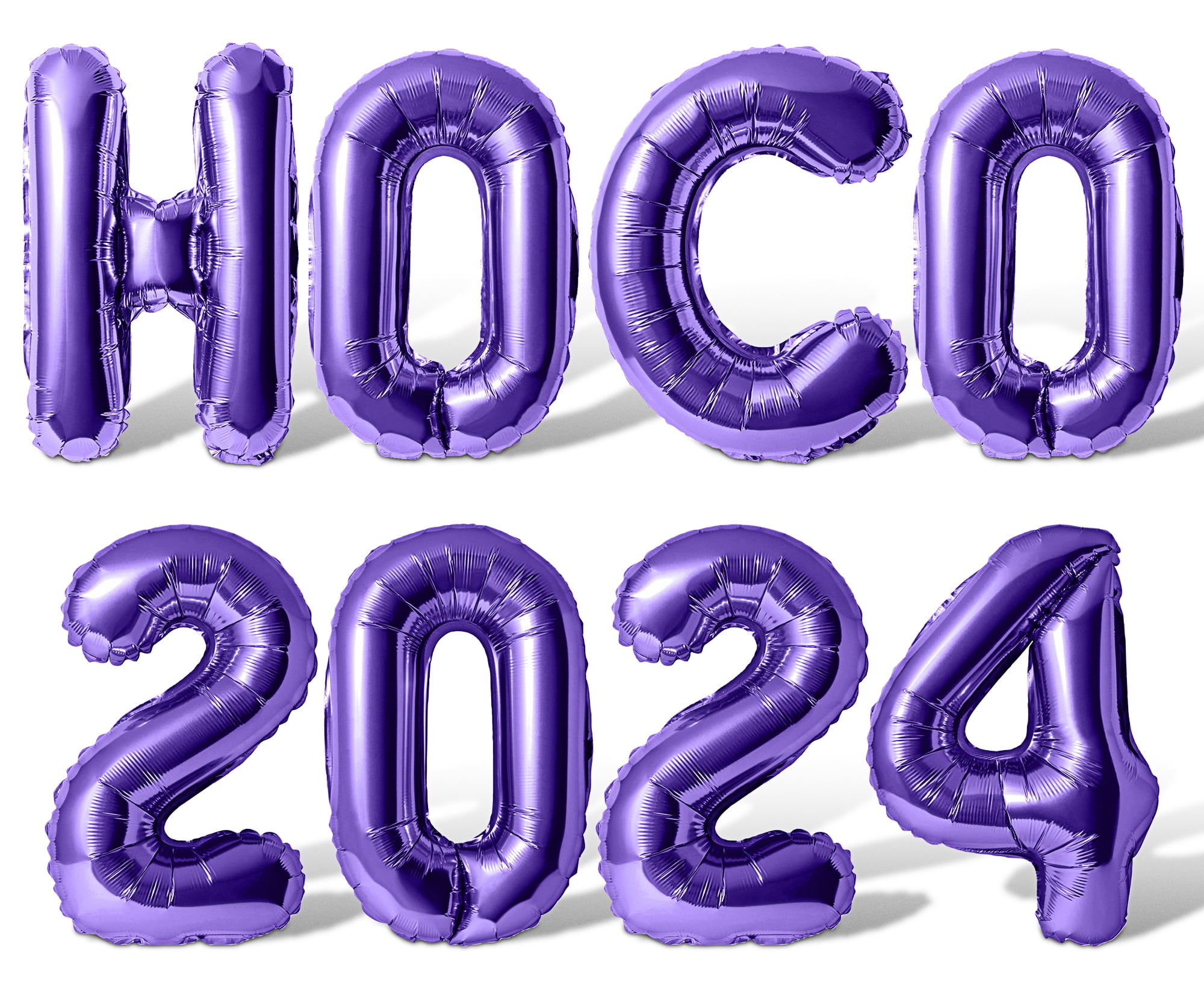 Letter Balloons - HOCO 2024 16" Inch Alphabet Letters Foil Mylar ...