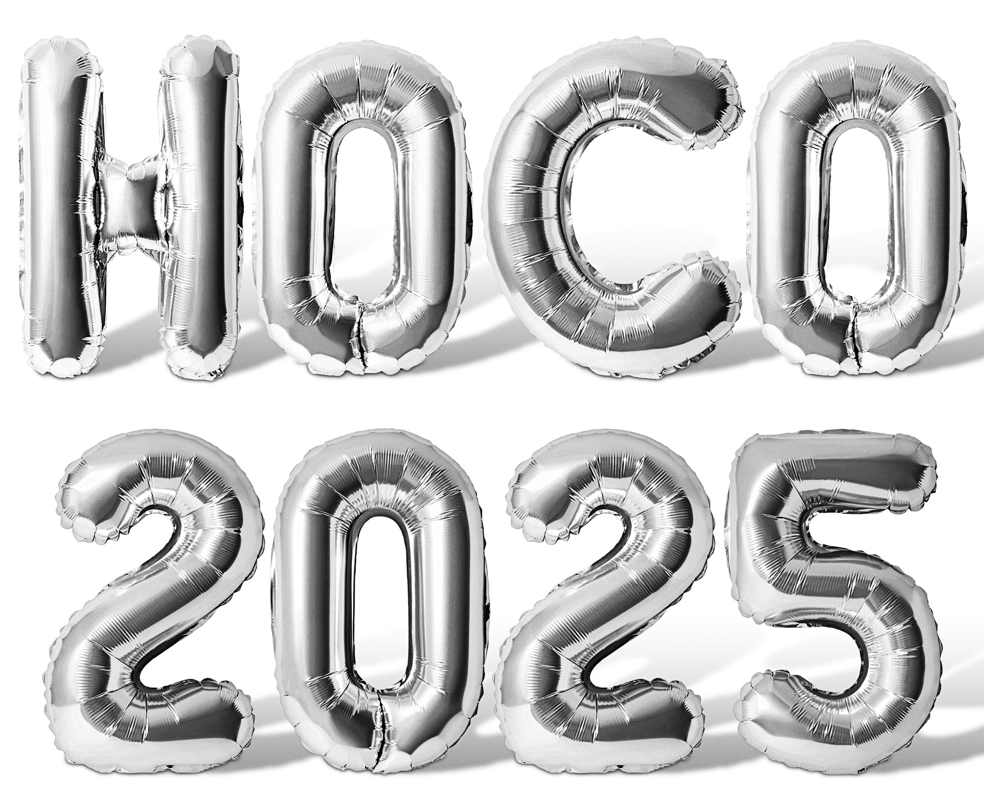 Letter Balloons - HOCO 2025 16" Inch Alphabet Letters Foil Mylar ...
