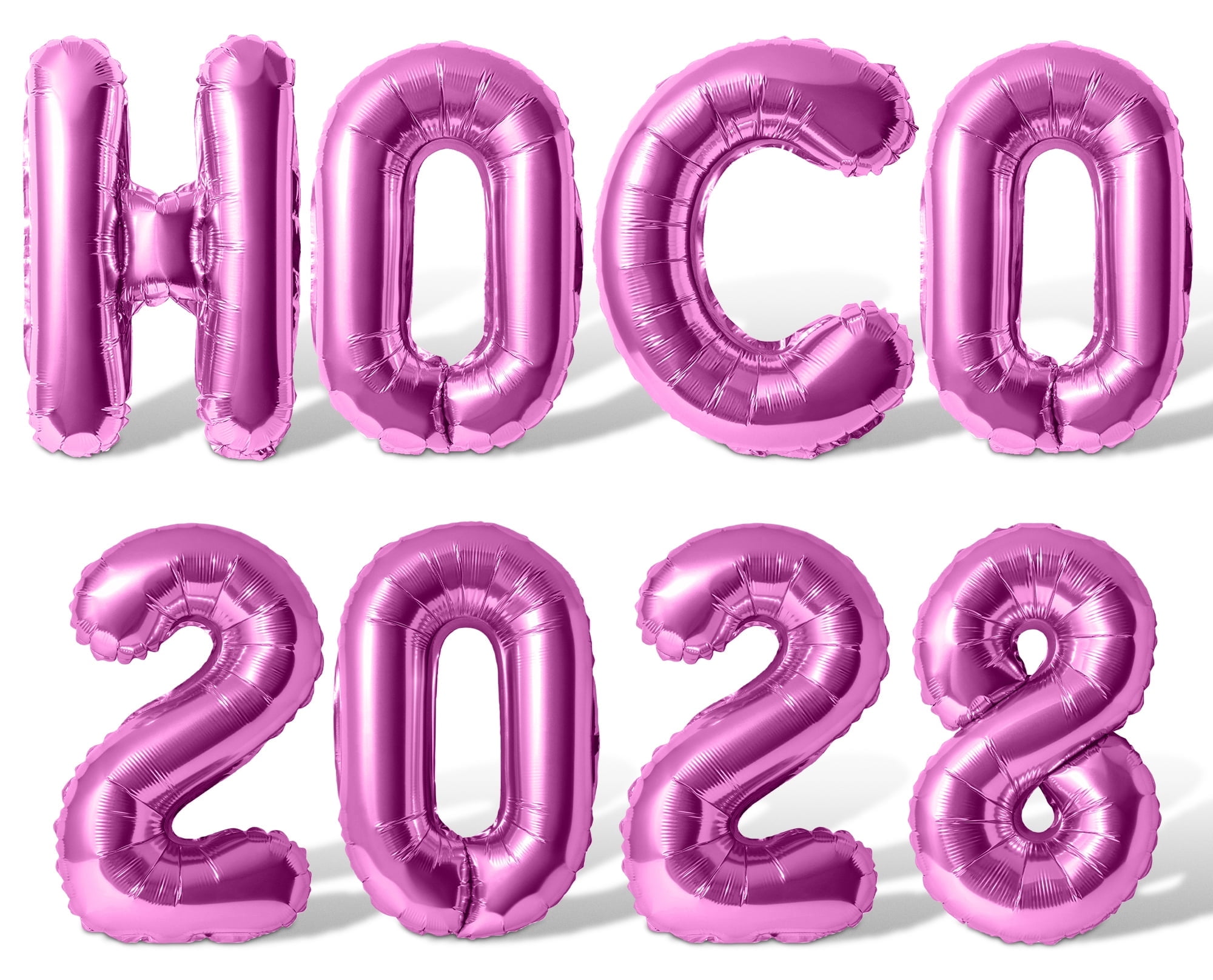 Letter Balloons - HOCO 2028 16" Inch Alphabet Letters Foil Mylar ...