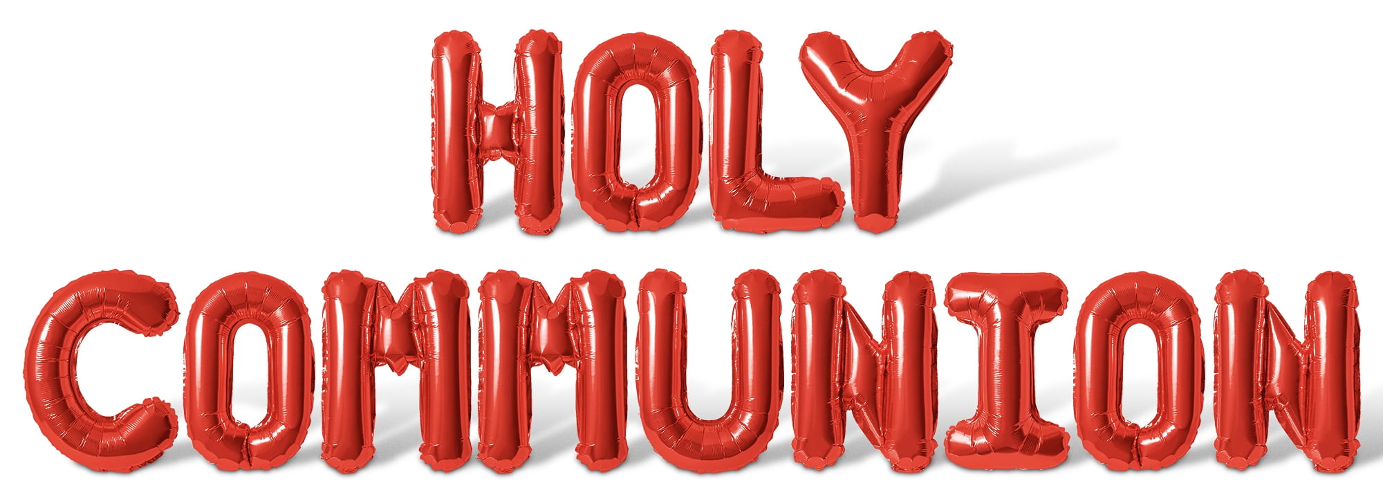 Letter Balloons - HOLY COMMUNION 16" Inch Alphabet Letters Foil Mylar ...