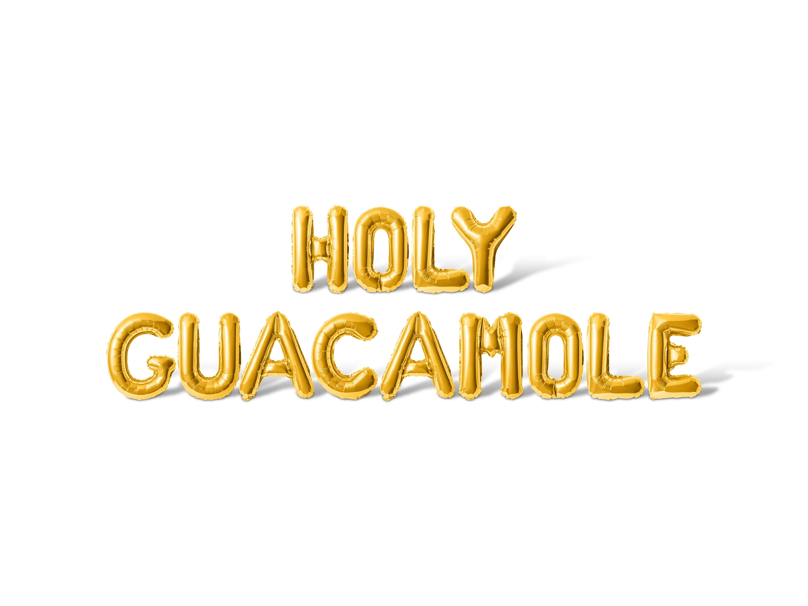 Letter Balloons - HOLY GUACAMOLE 16" Inch Alphabet Letters Foil Mylar ...