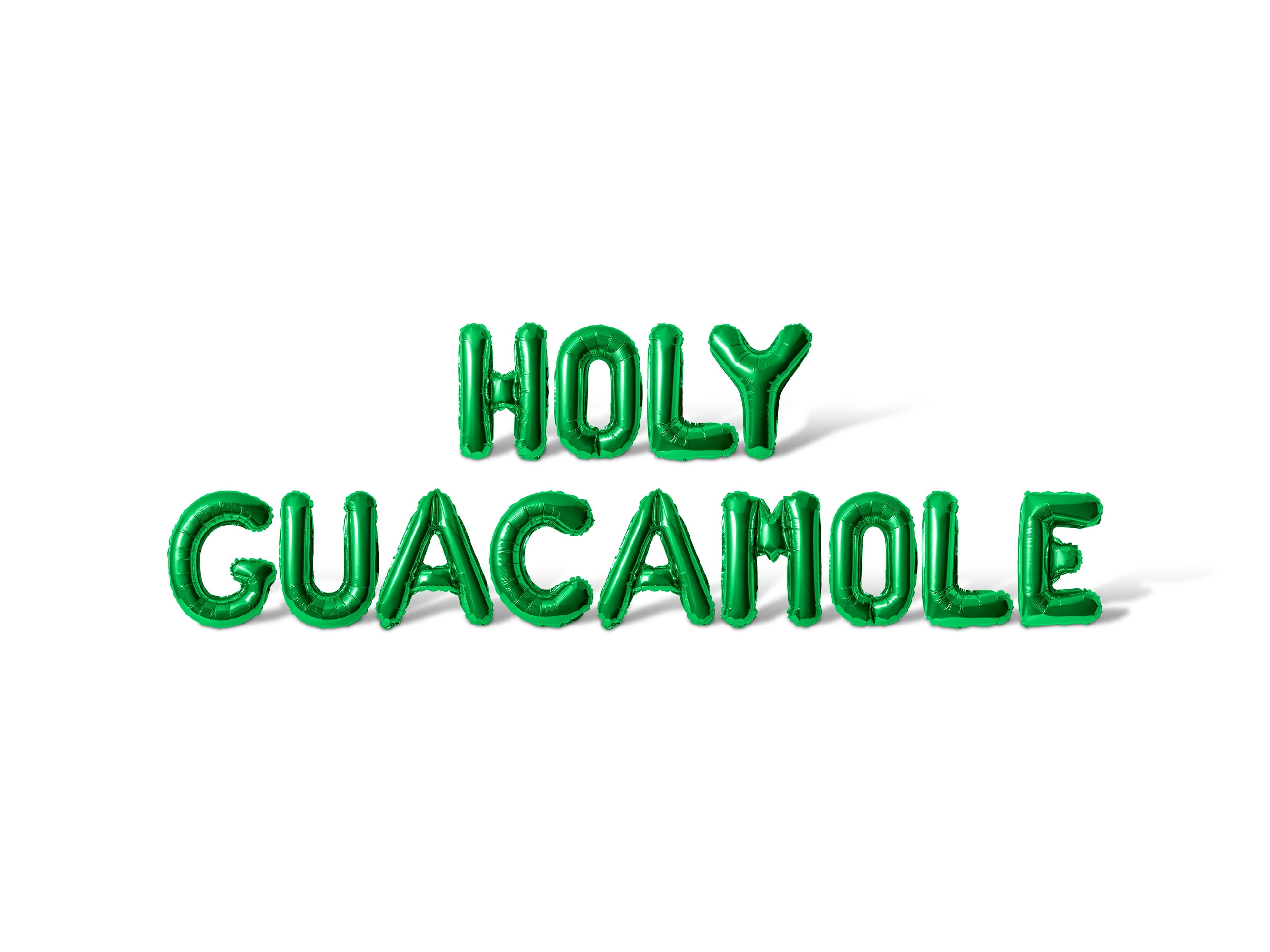 Letter Balloons - HOLY GUACAMOLE 16" Inch Alphabet Letters Foil Mylar ...