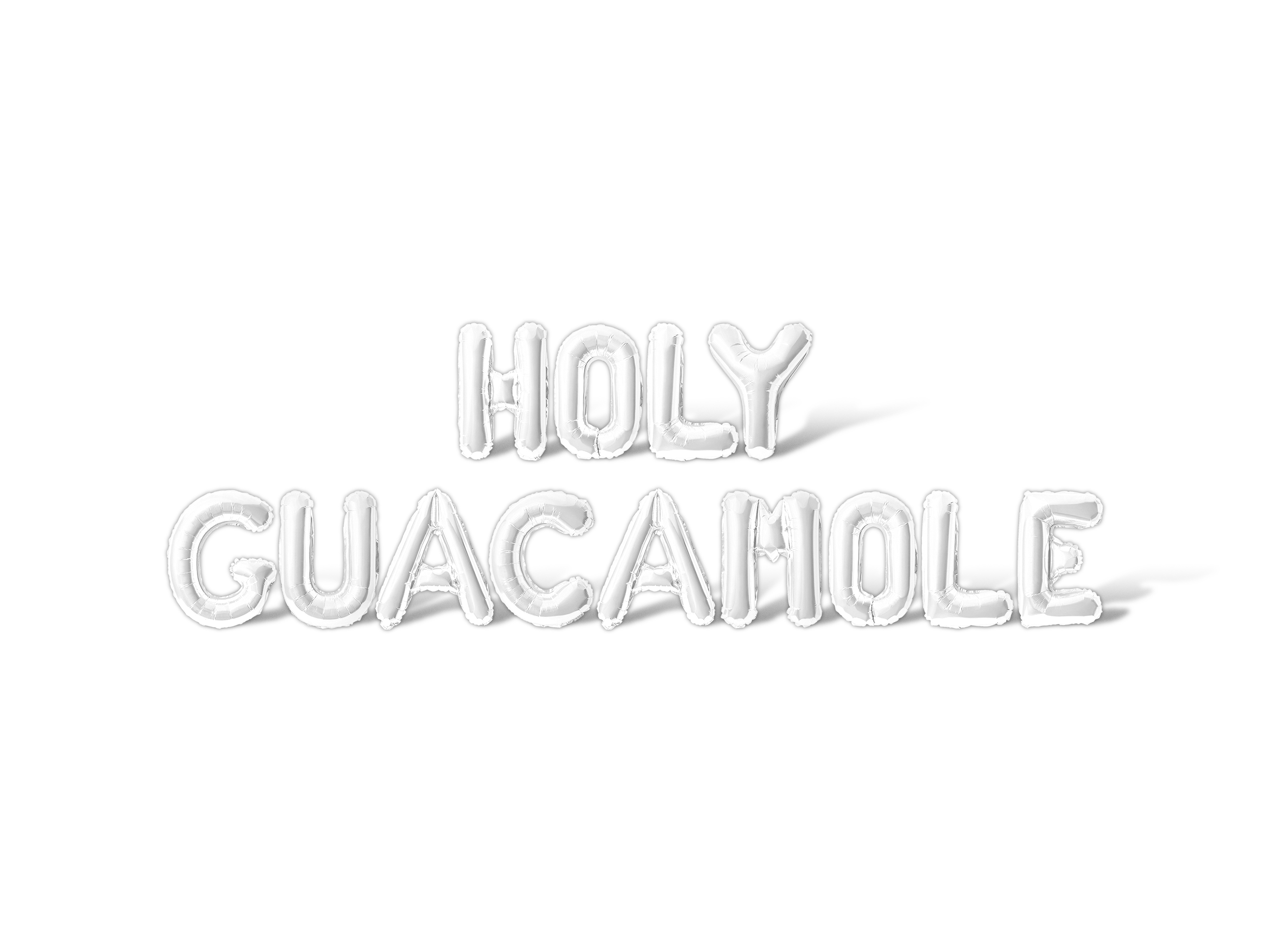 Letter Balloons - HOLY GUACAMOLE 16" Inch Alphabet Letters Foil Mylar ...