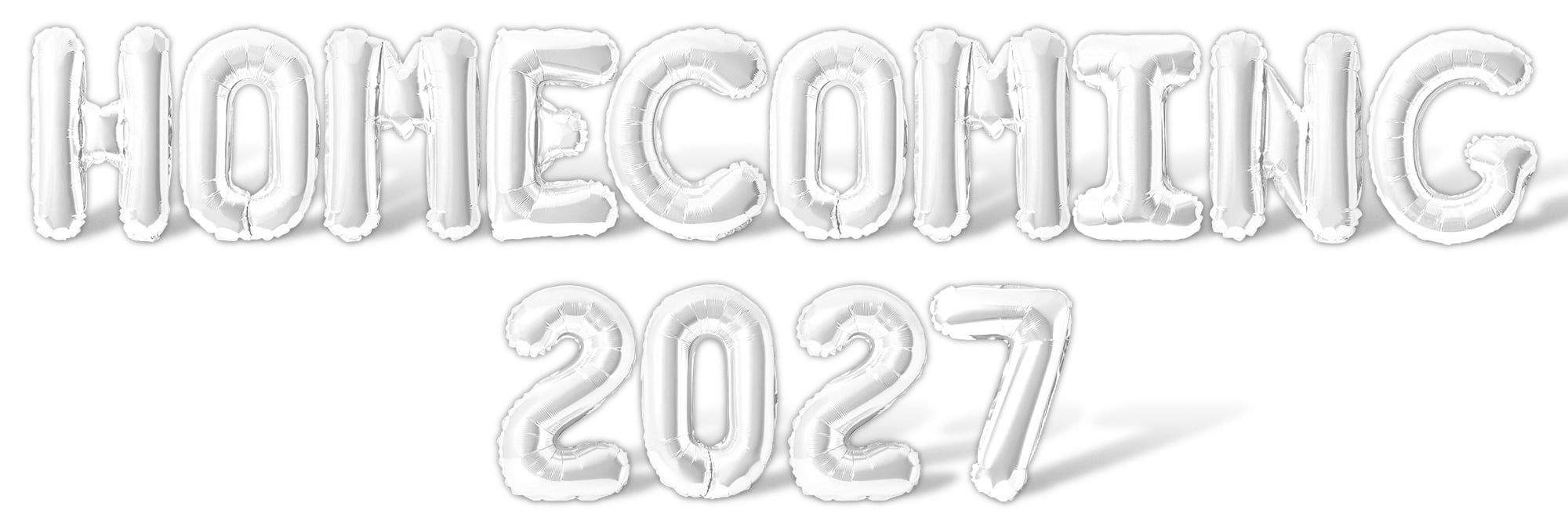 Letter Balloons - HOMECOMING 2027 16" Inch Alphabet Letters Foil Mylar ...