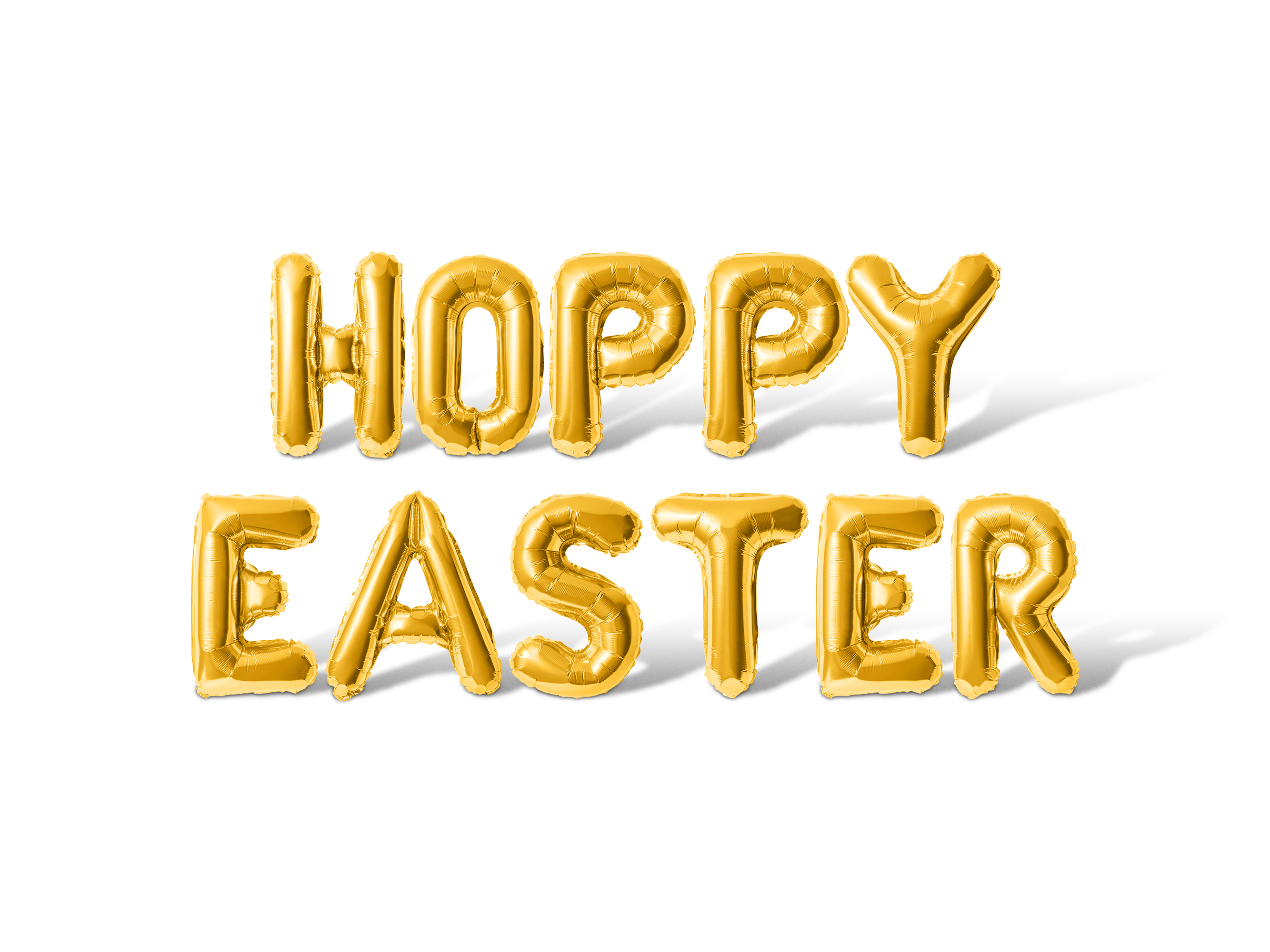 Letter Balloons - HOPPY EASTER 16" Inch Alphabet Letters Foil Mylar ...