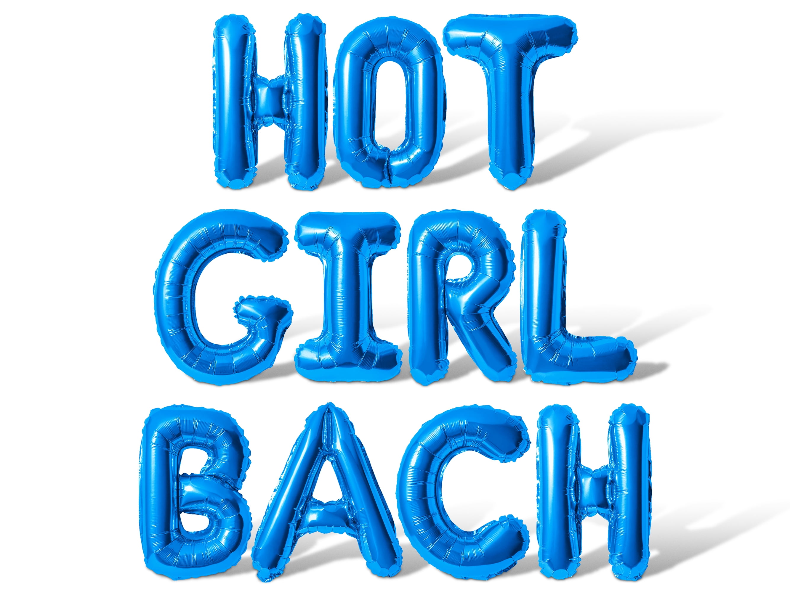 Letter Balloons - HOT GIRL BACH 16" Inch Alphabet Letters Foil Mylar ...