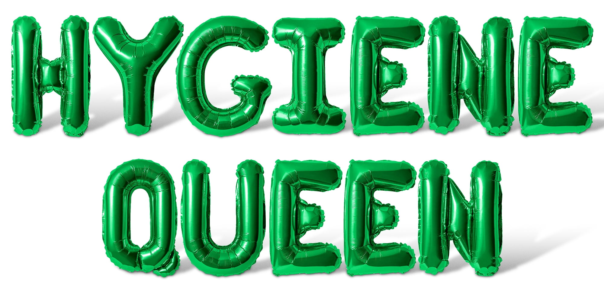 Letter Balloons - HYGIENE QUEEN 16" Inch Alphabet Letters Foil Mylar Balloon Dental Hygienist ...