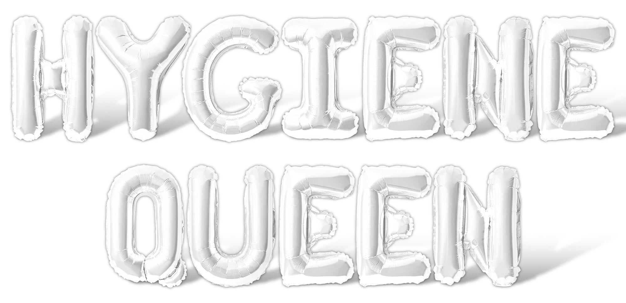 Letter Balloons - HYGIENE QUEEN 16" Inch Alphabet Letters Foil Mylar ...