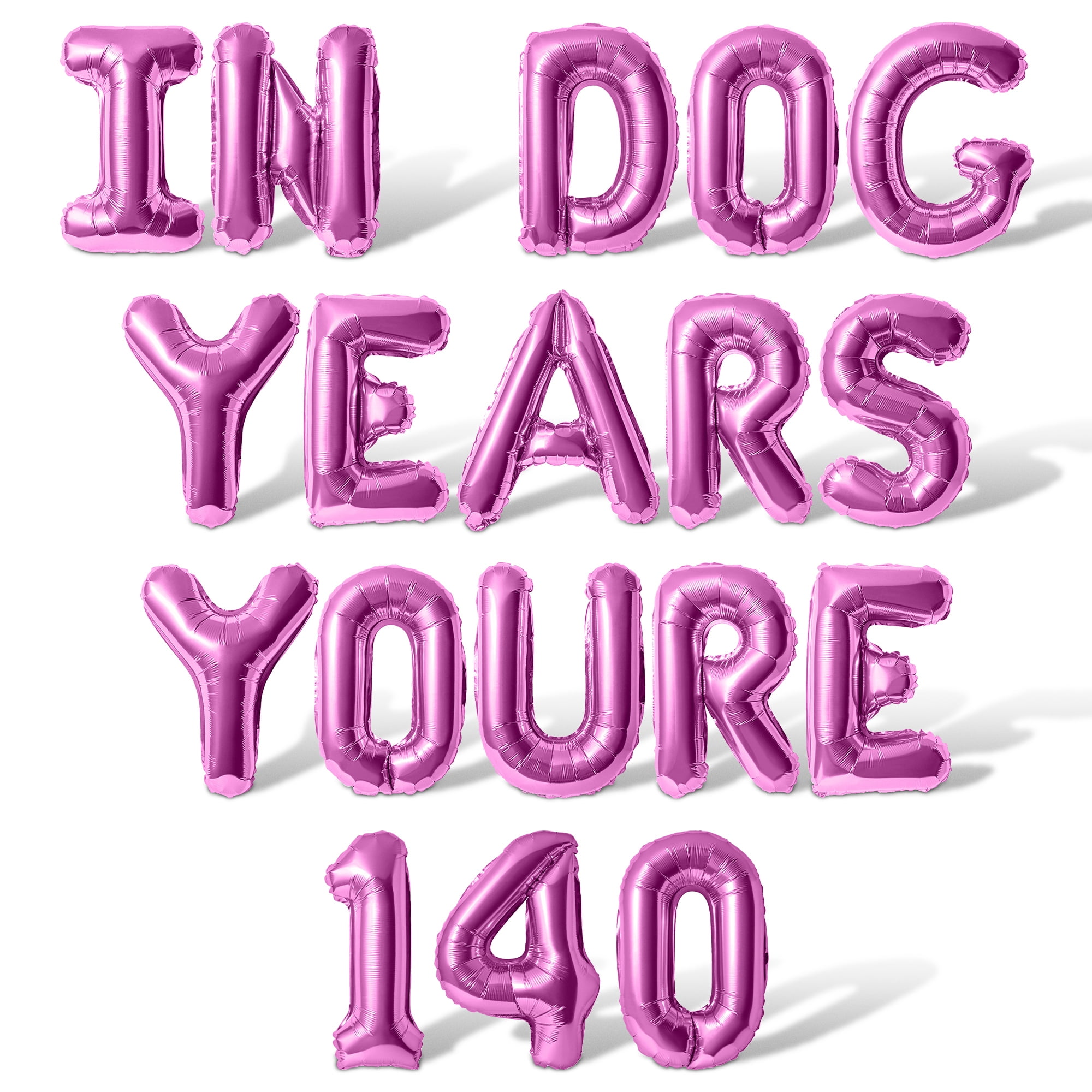 Letter Balloons - IN DOG YEARS YOURE 140 16" Inch Alphabet Letters Foil ...