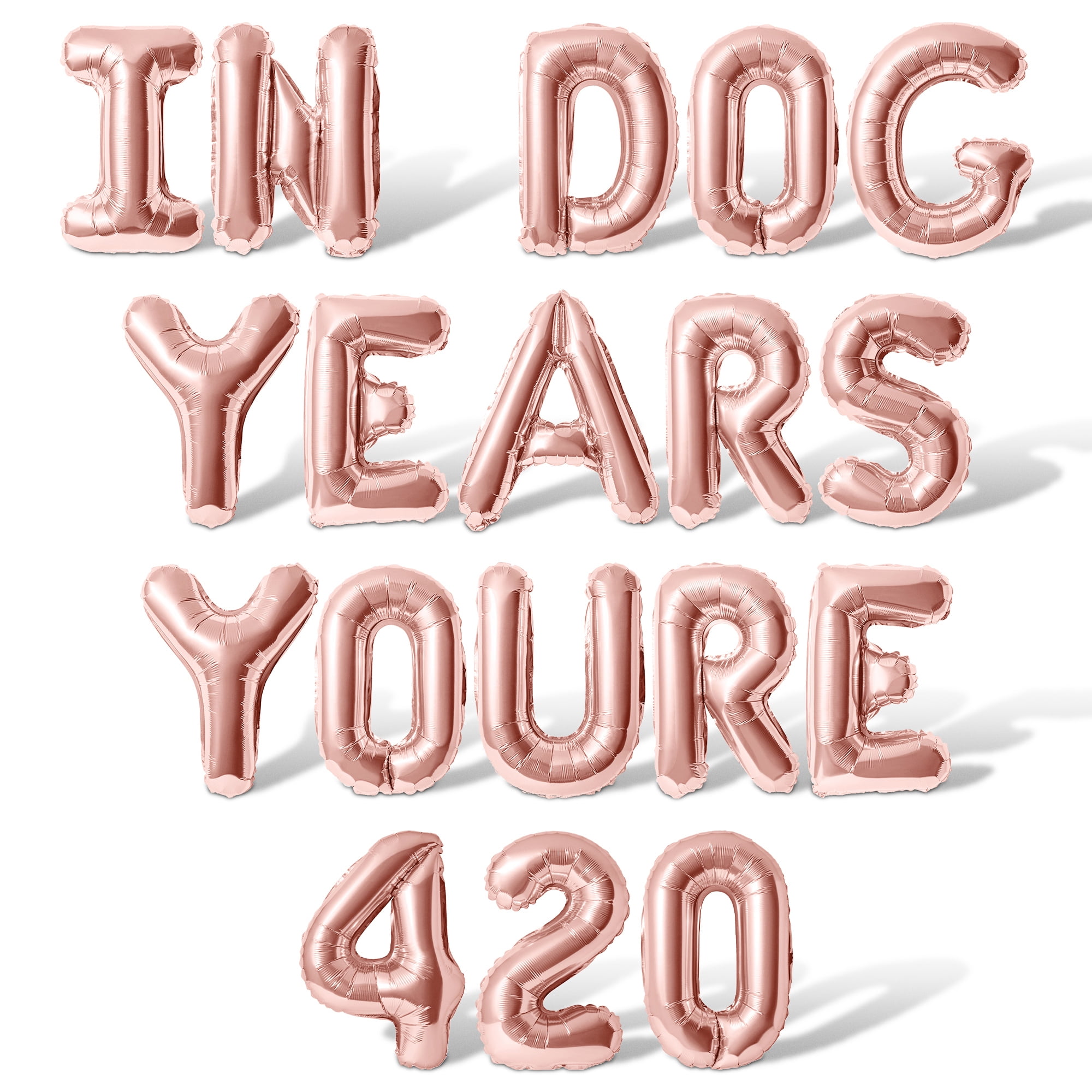 Letter Balloons - IN DOG YEARS YOURE 420 16" Inch Alphabet Letters Foil ...