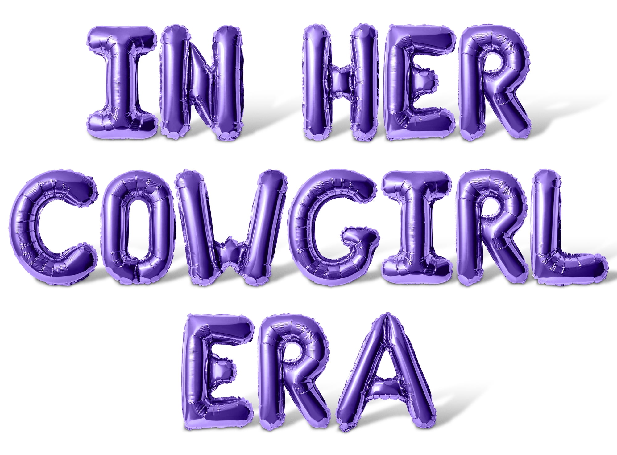 Letter Balloons - IN HER COWGIRL ERA 16" Inch Alphabet Letters Foil ...