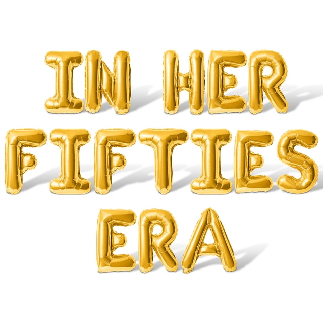 Letter Balloons - IN HER FIFTIES ERA 16" Inch Alphabet Letters Foil ...