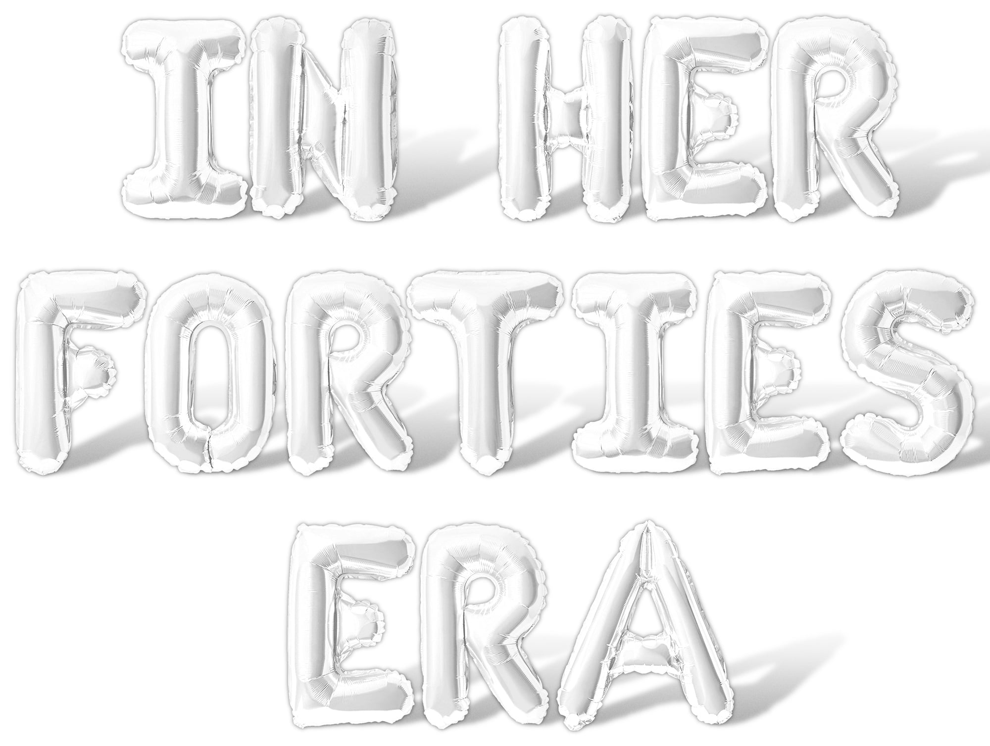 Letter Balloons - IN HER FORTIES ERA 16" Inch Alphabet Letters Foil ...