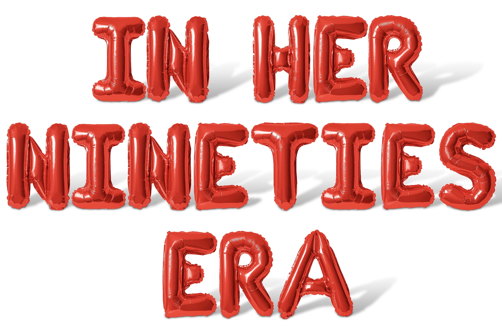 Letter Balloons - IN HER NINETIES ERA 16" Inch Alphabet Letters Foil ...