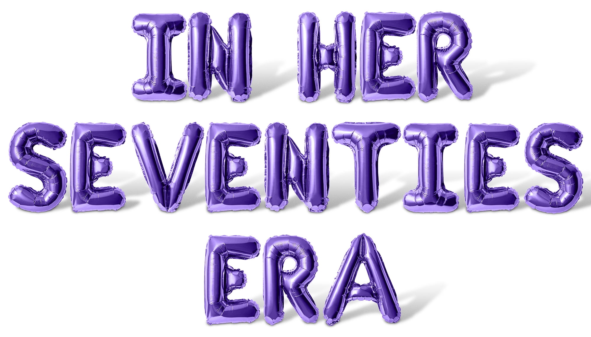 Letter Balloons - IN HER SEVENTIES ERA 16" Inch Alphabet Letters Foil ...