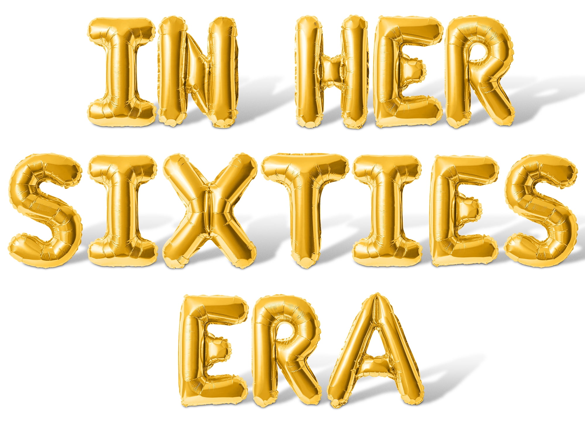 Letter Balloons - IN HER SIXTIES ERA 16" Inch Alphabet Letters Foil ...