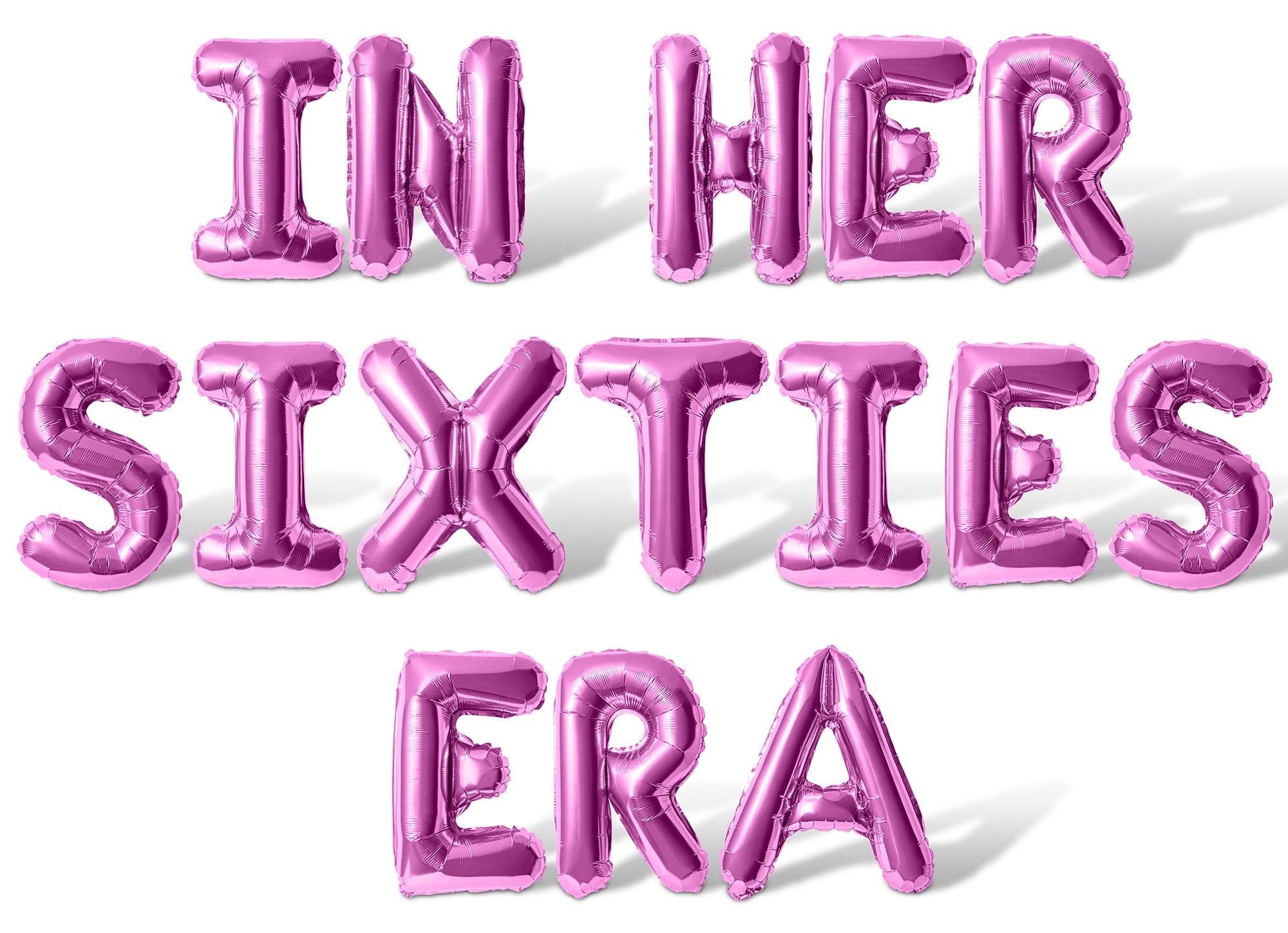 Letter Balloons - IN HER SIXTIES ERA 16" Inch Alphabet Letters Foil ...