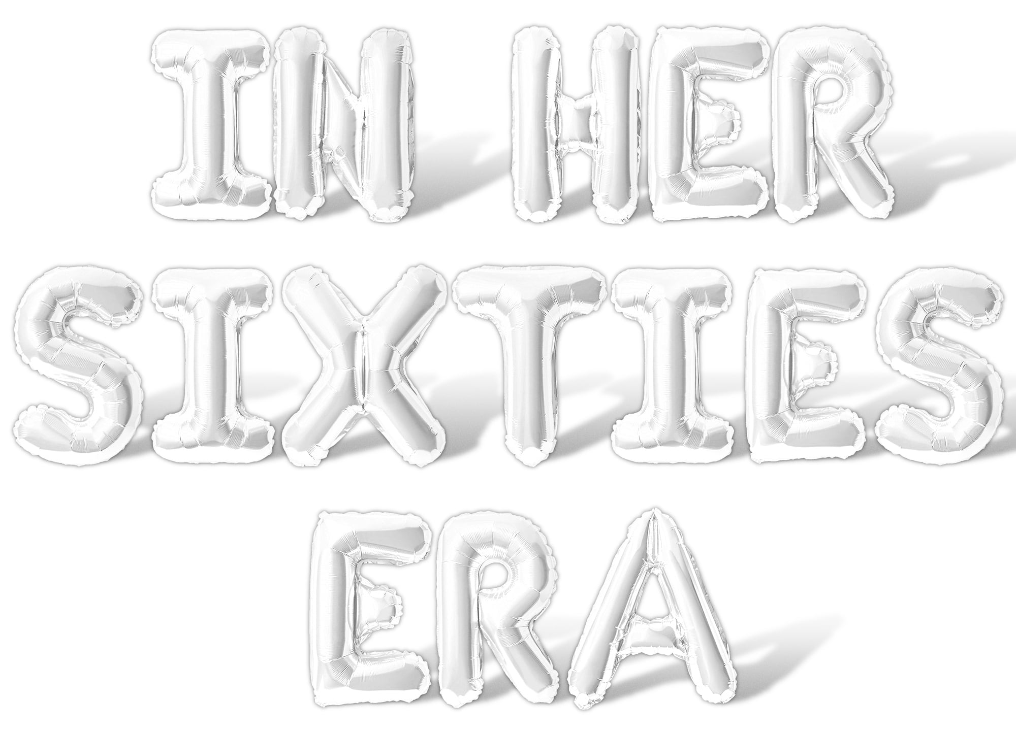 Letter Balloons - IN HER SIXTIES ERA 16" Inch Alphabet Letters Foil ...