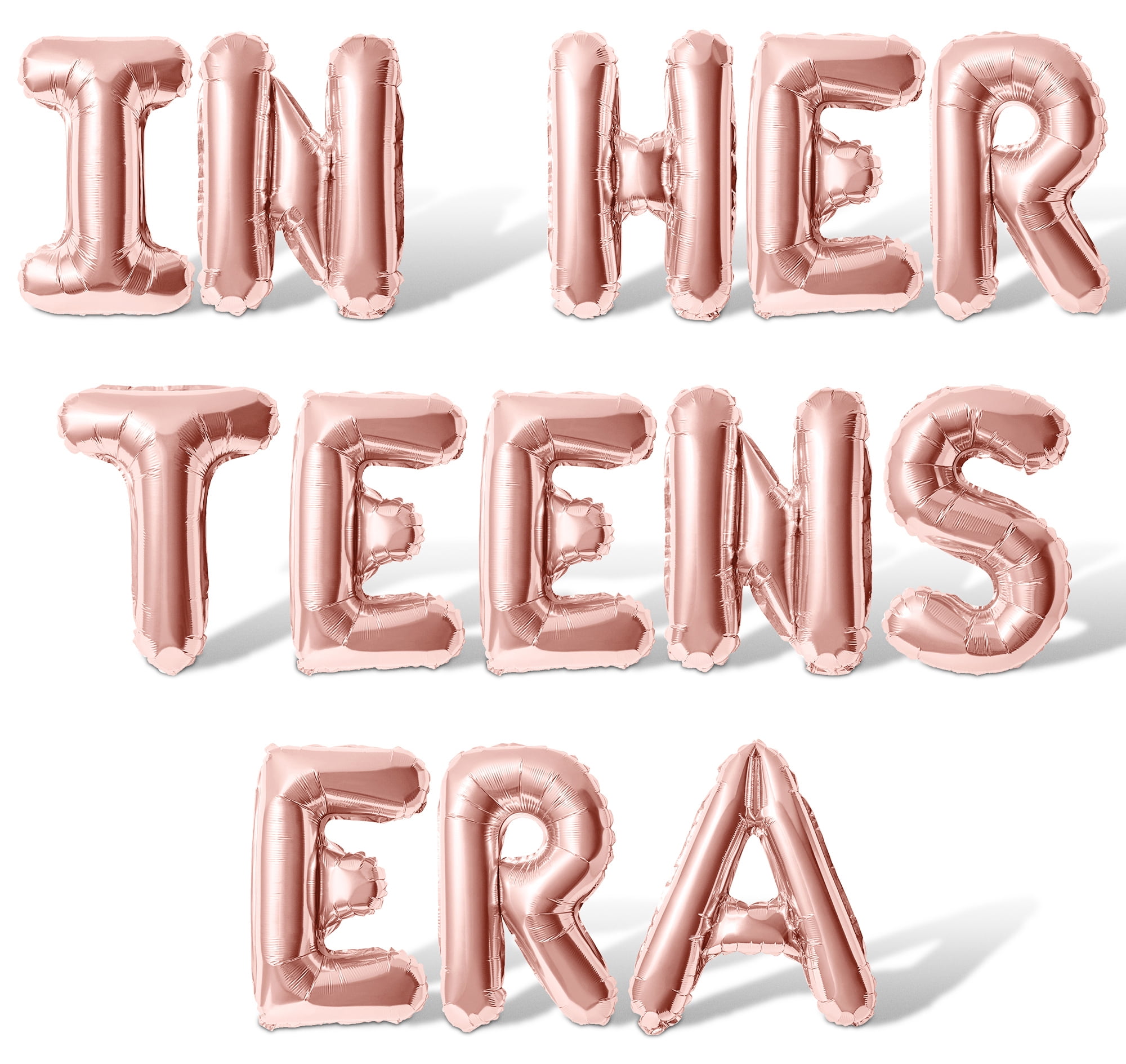Letter Balloons - IN HER TEENS ERA 16" Inch Alphabet Letters Foil Mylar ...