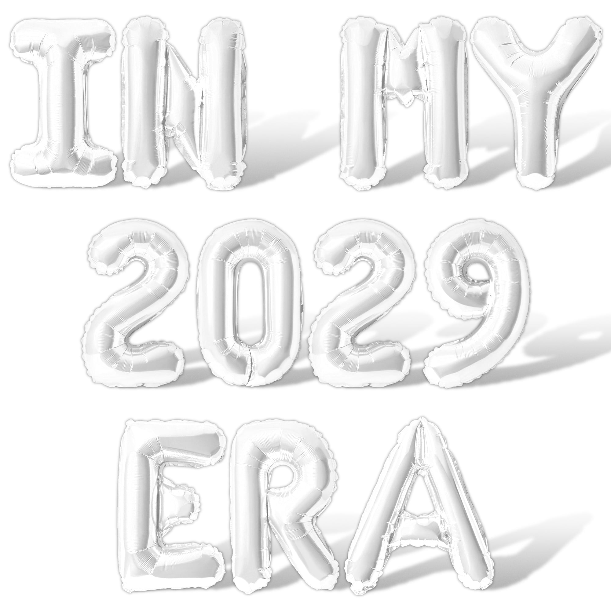 Letter Balloons - IN MY 2029 ERA 16" Inch Alphabet Letters Foil Mylar ...