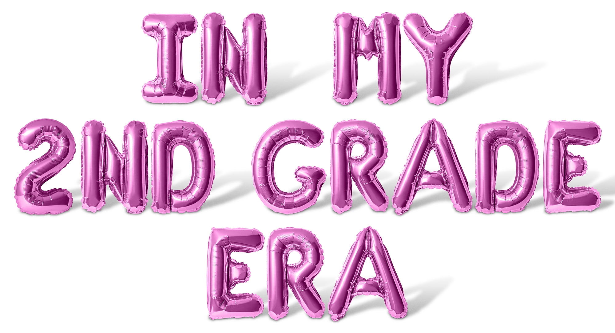 Letter Balloons - IN MY 2ND GRADE ERA 16" Inch Alphabet Letters Foil ...