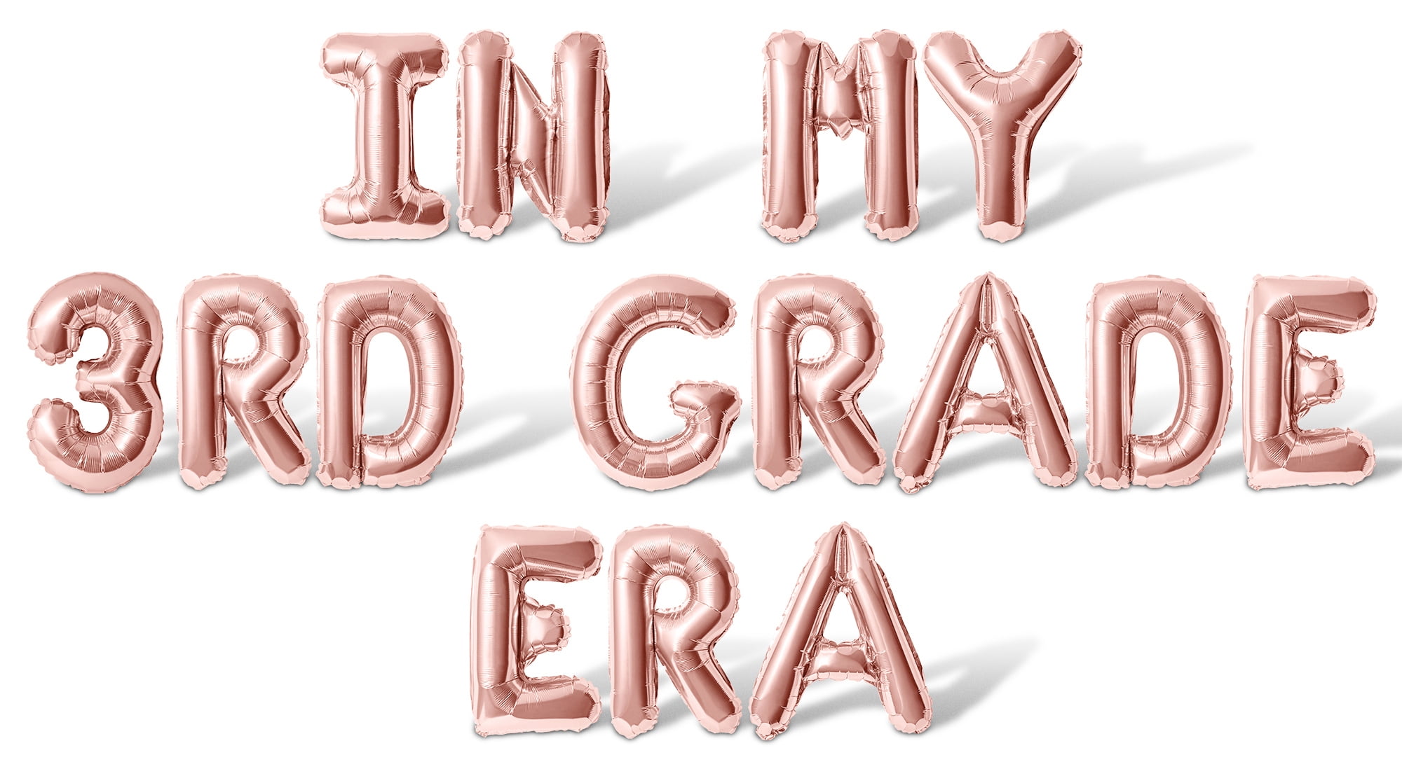 Letter Balloons - IN MY 3RD GRADE ERA 16" Inch Alphabet Letters Foil ...