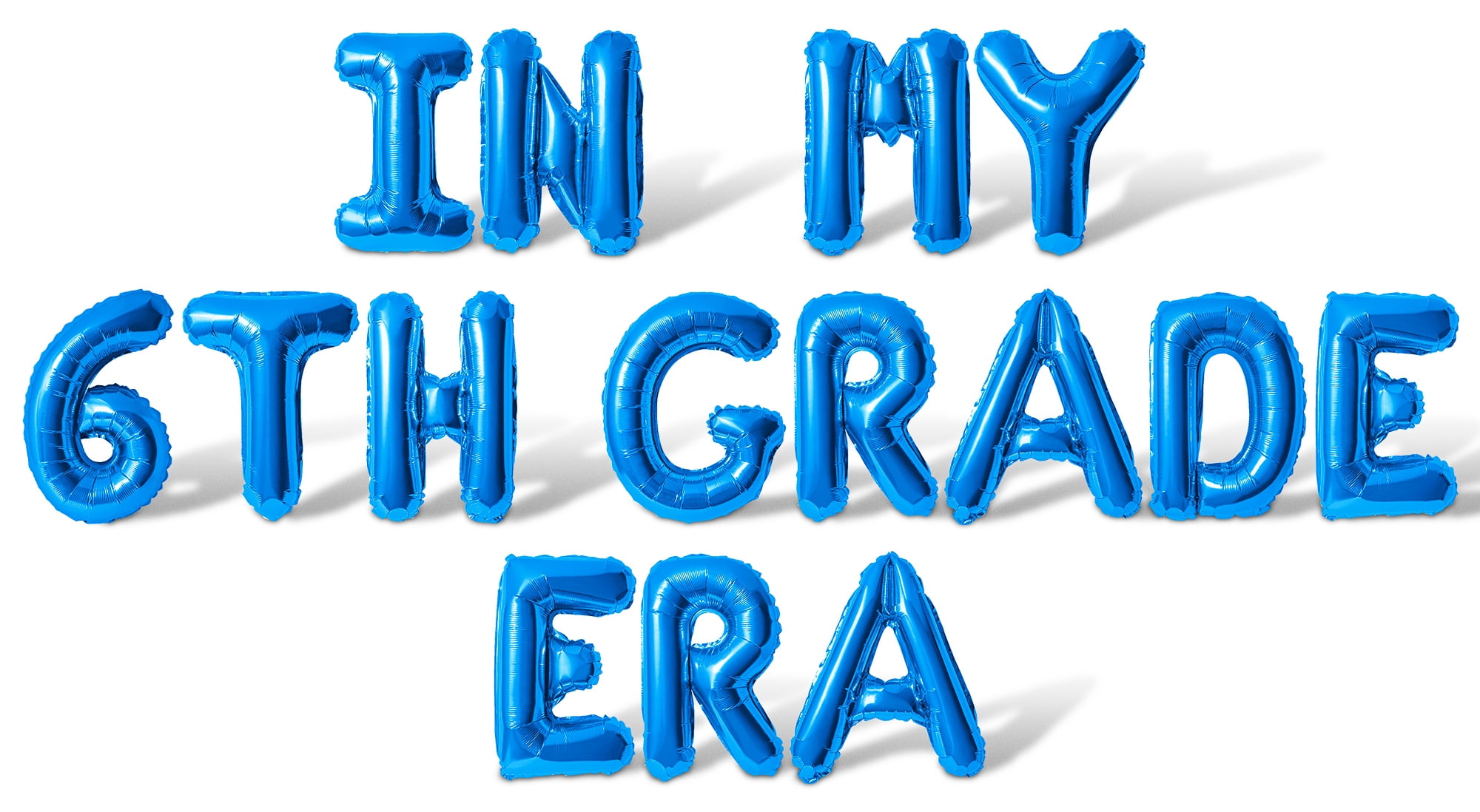 Letter Balloons - IN MY 6TH GRADE ERA 16" Inch Alphabet Letters Foil ...