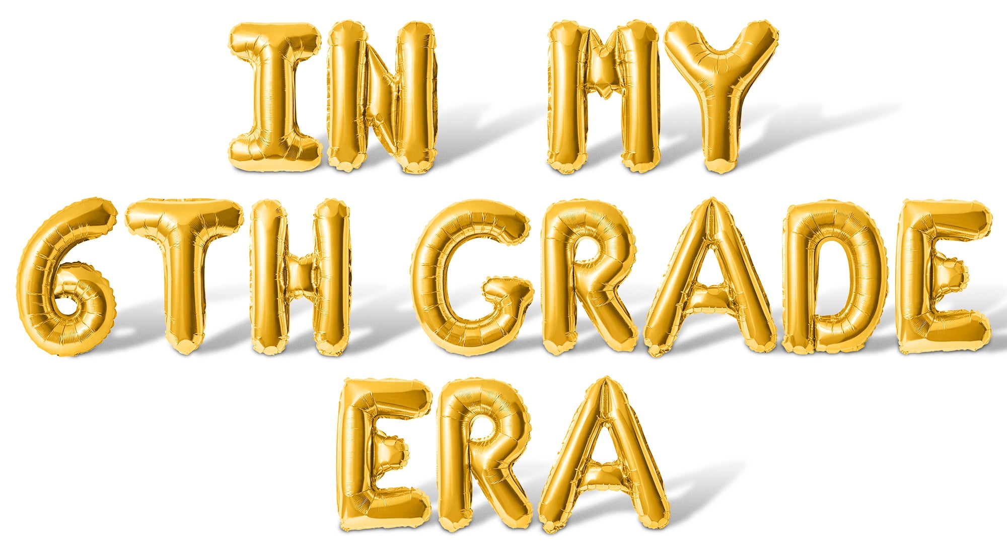 Letter Balloons - IN MY 6TH GRADE ERA 16" Inch Alphabet Letters Foil ...