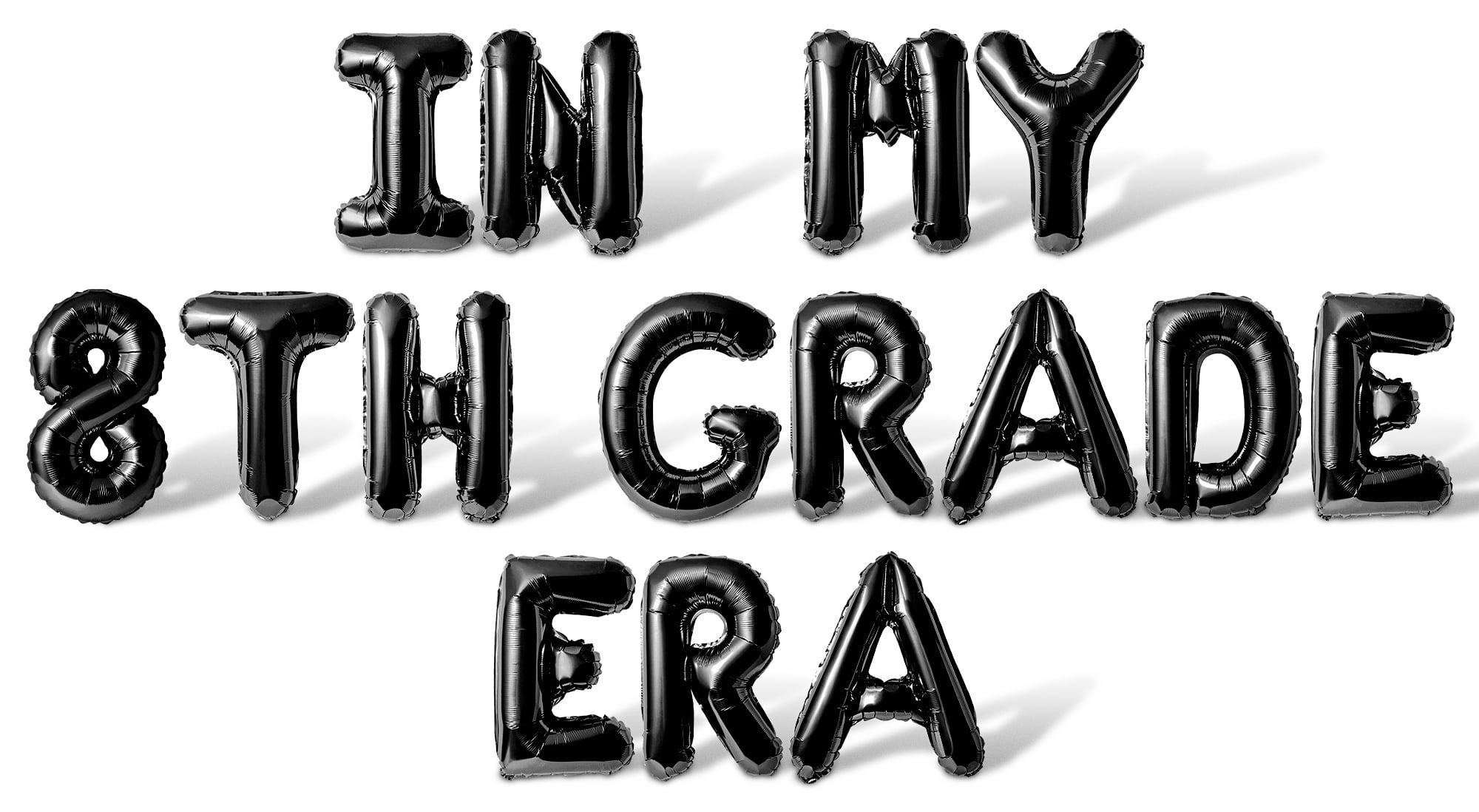 Letter Balloons - IN MY 8TH GRADE ERA 16" Inch Alphabet Letters Foil ...