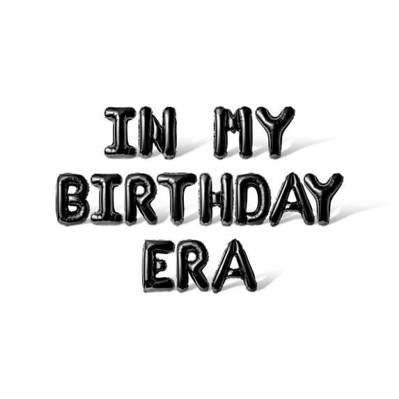 Letter Balloons - IN MY BIRTHDAY ERA 16" Inch Alphabet Letters Foil ...