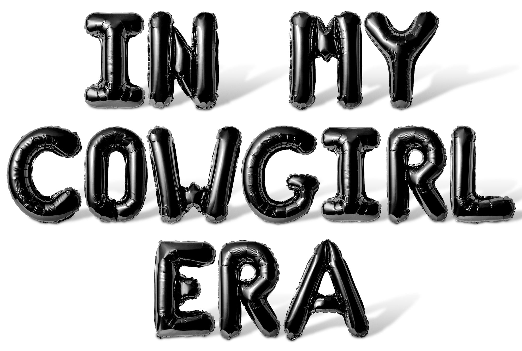 Letter Balloons - IN MY COWGIRL ERA 16" Inch Alphabet Letters Foil ...