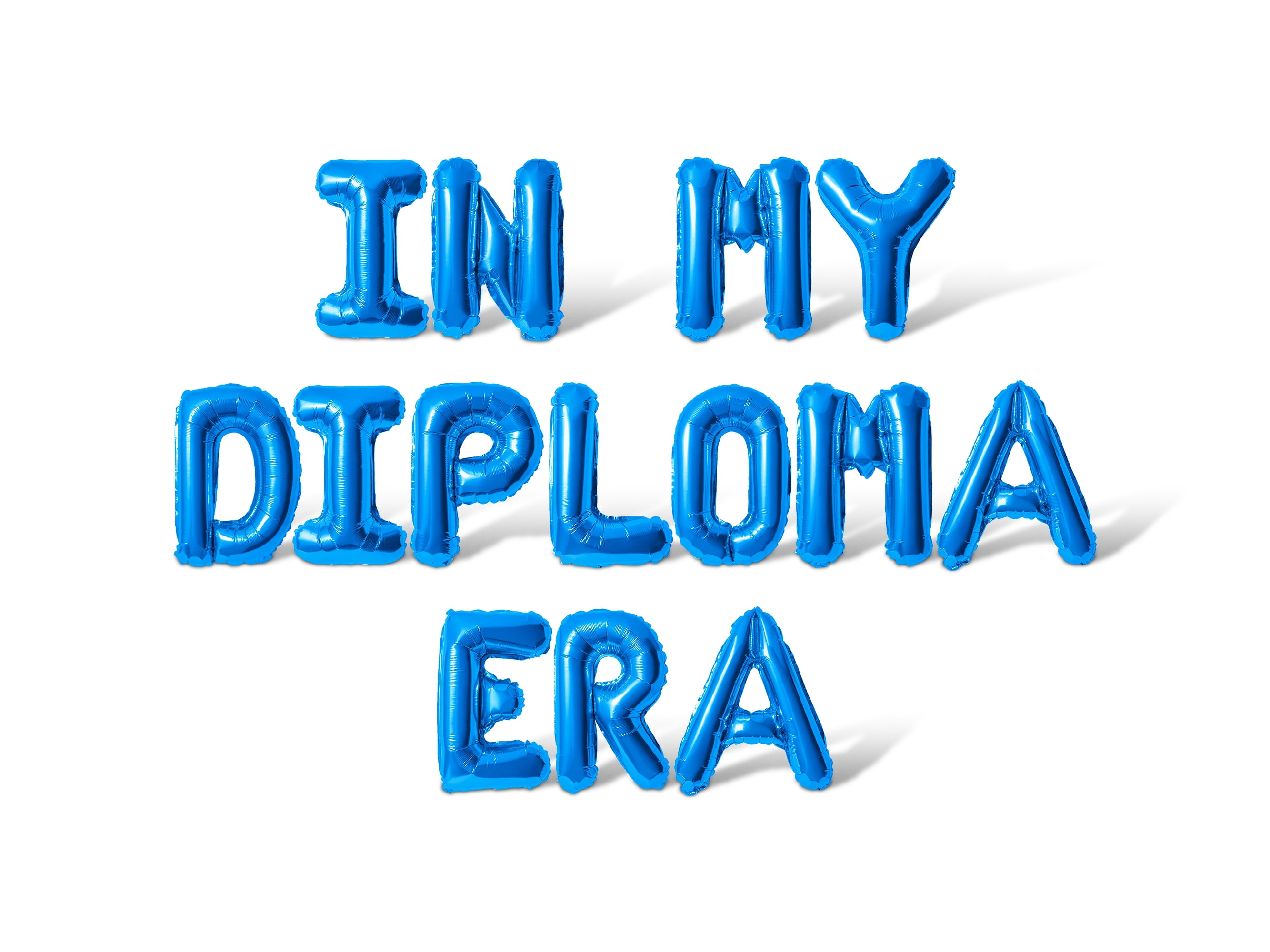 Letter Balloons - IN MY DIPLOMA ERA 16" Inch Alphabet Letters Foil ...