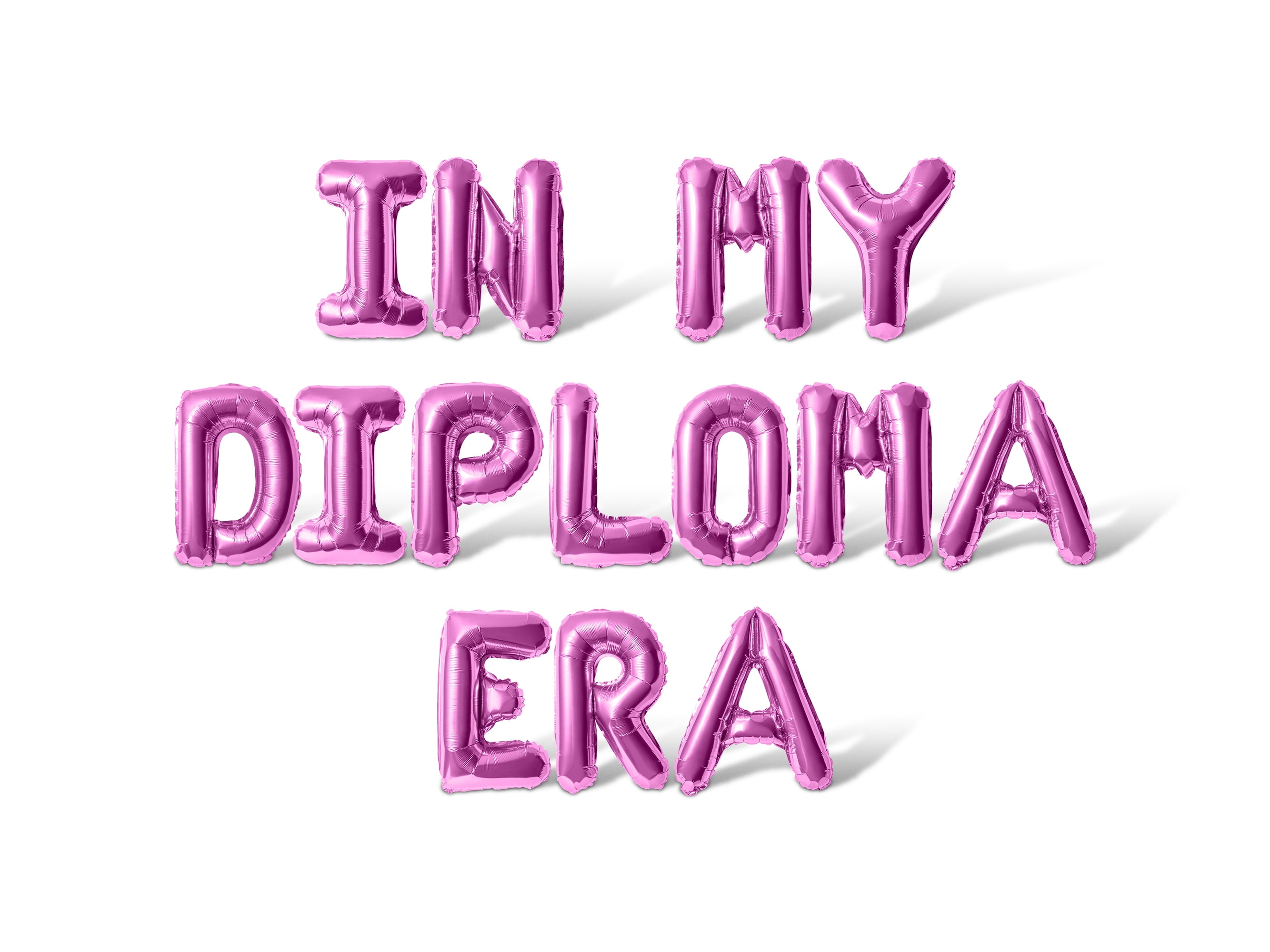 Letter Balloons - IN MY DIPLOMA ERA 16" Inch Alphabet Letters Foil ...
