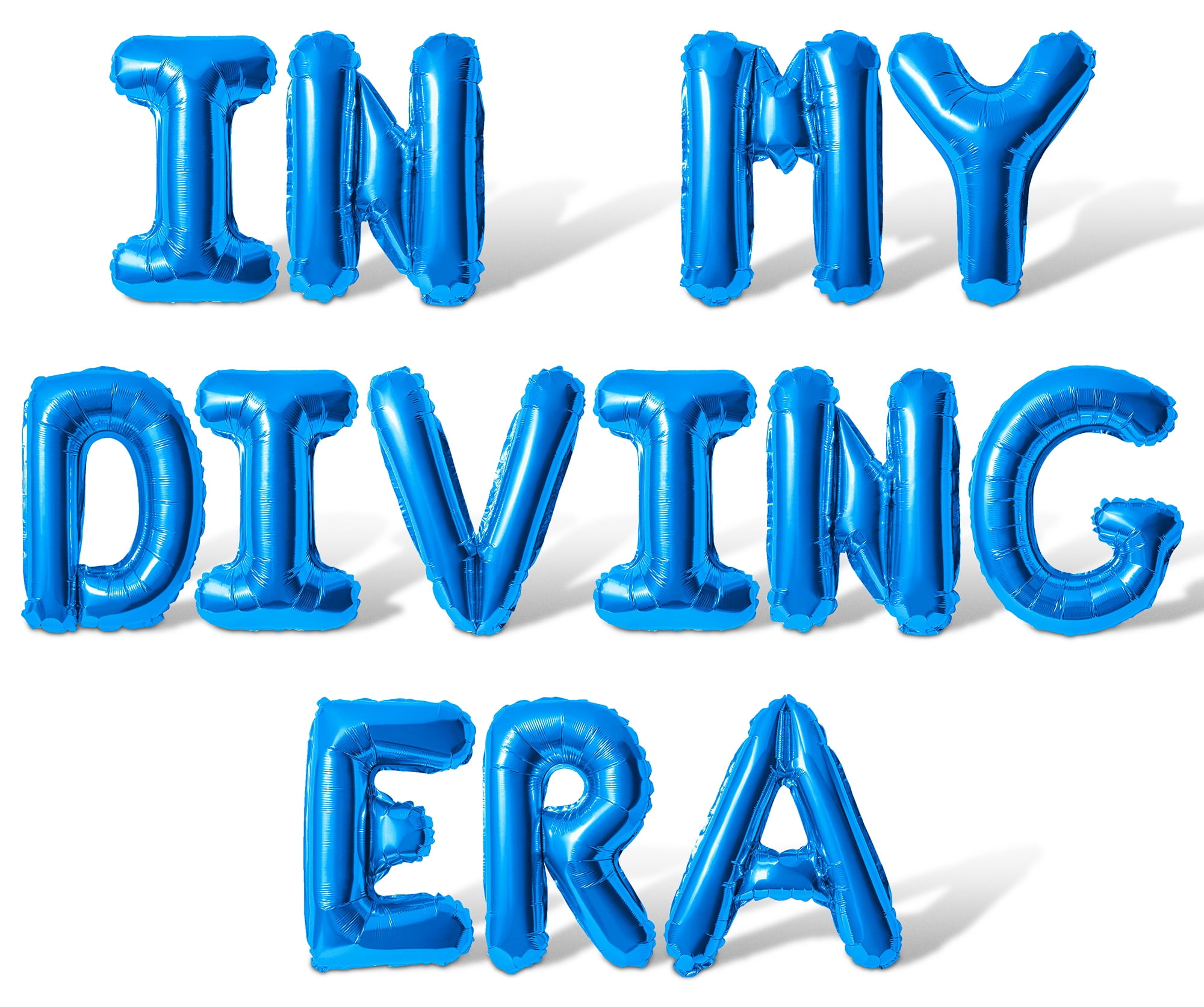 Letter Balloons - IN MY DIVING ERA 16" Inch Alphabet Letters Foil Mylar ...