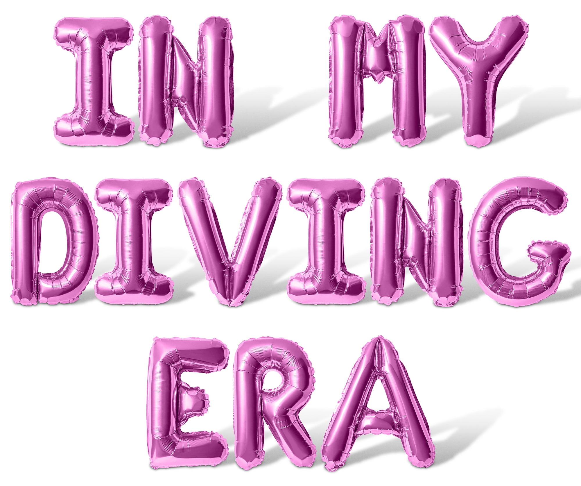 Letter Balloons - IN MY DIVING ERA 16" Inch Alphabet Letters Foil Mylar ...