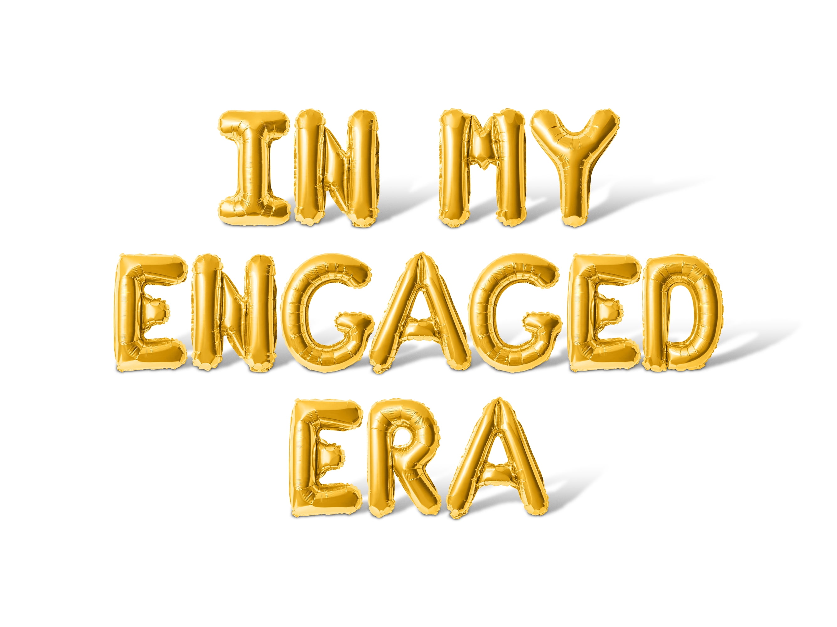 Letter Balloons - IN MY ENGAGED ERA 16" Inch Alphabet Letters Foil ...