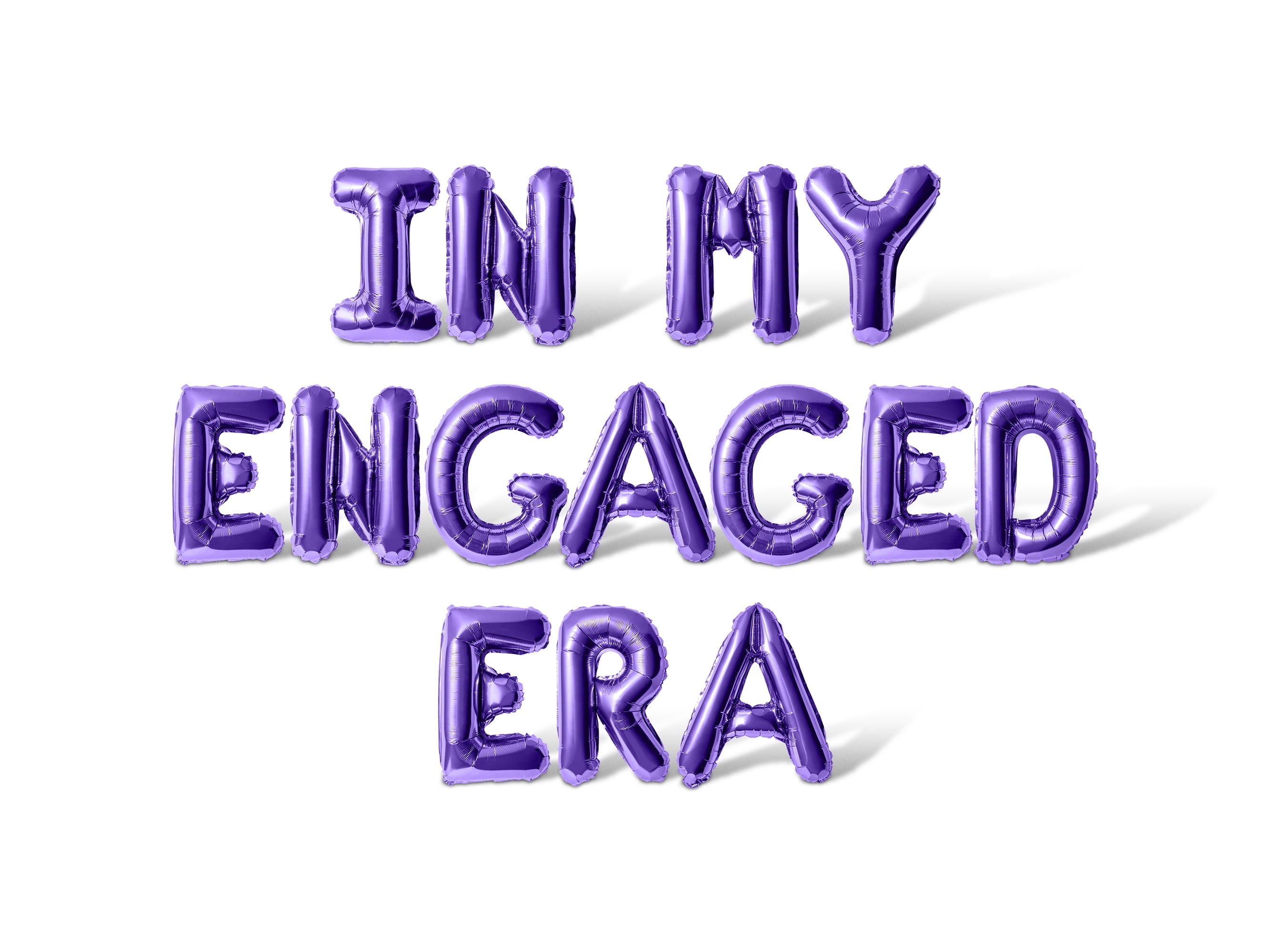 Letter Balloons - IN MY ENGAGED ERA 16" Inch Alphabet Letters Foil ...