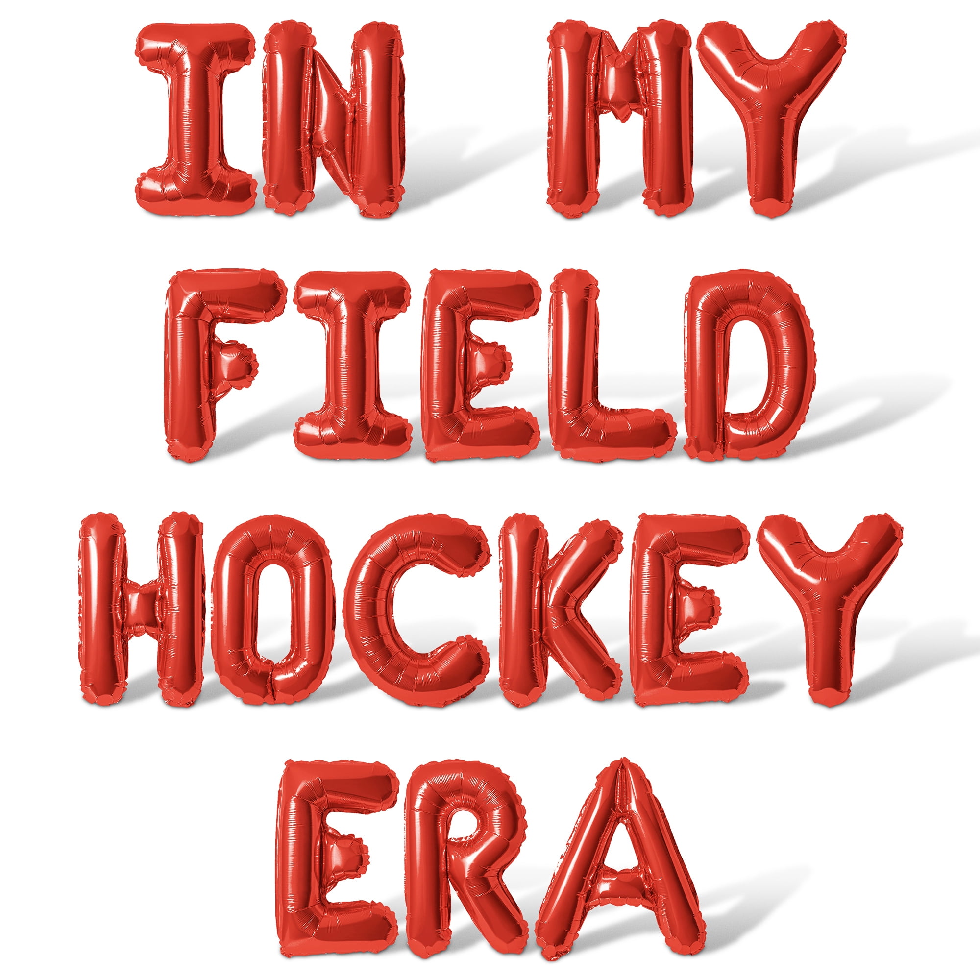 Letter Balloons - IN MY FIELD HOCKEY ERA 16" Inch Alphabet Letters Foil ...